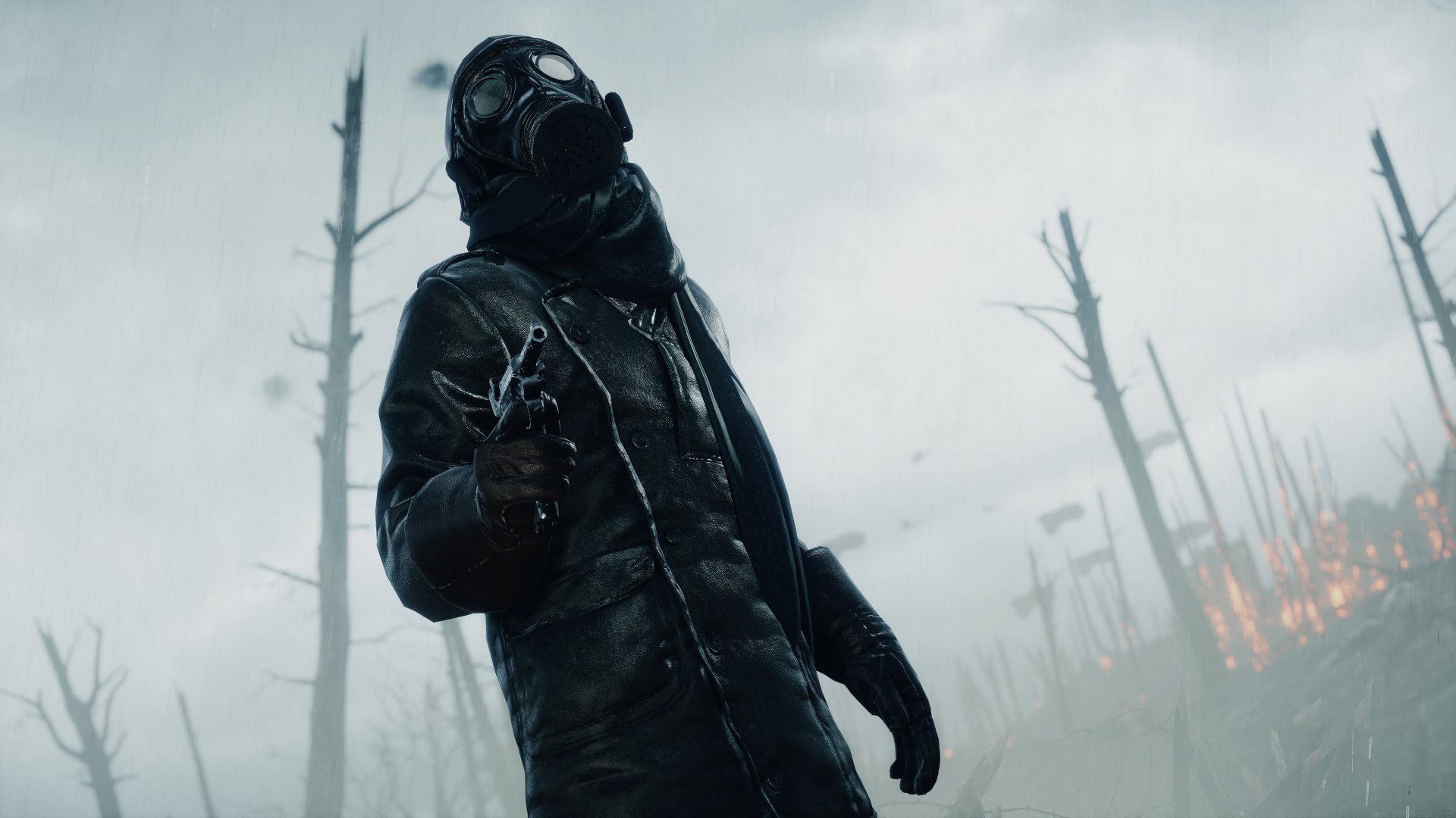 Battlefield 1 Soldier in Gas Mask - 4K Ultra HD Warzone Wallpaper by Berduu