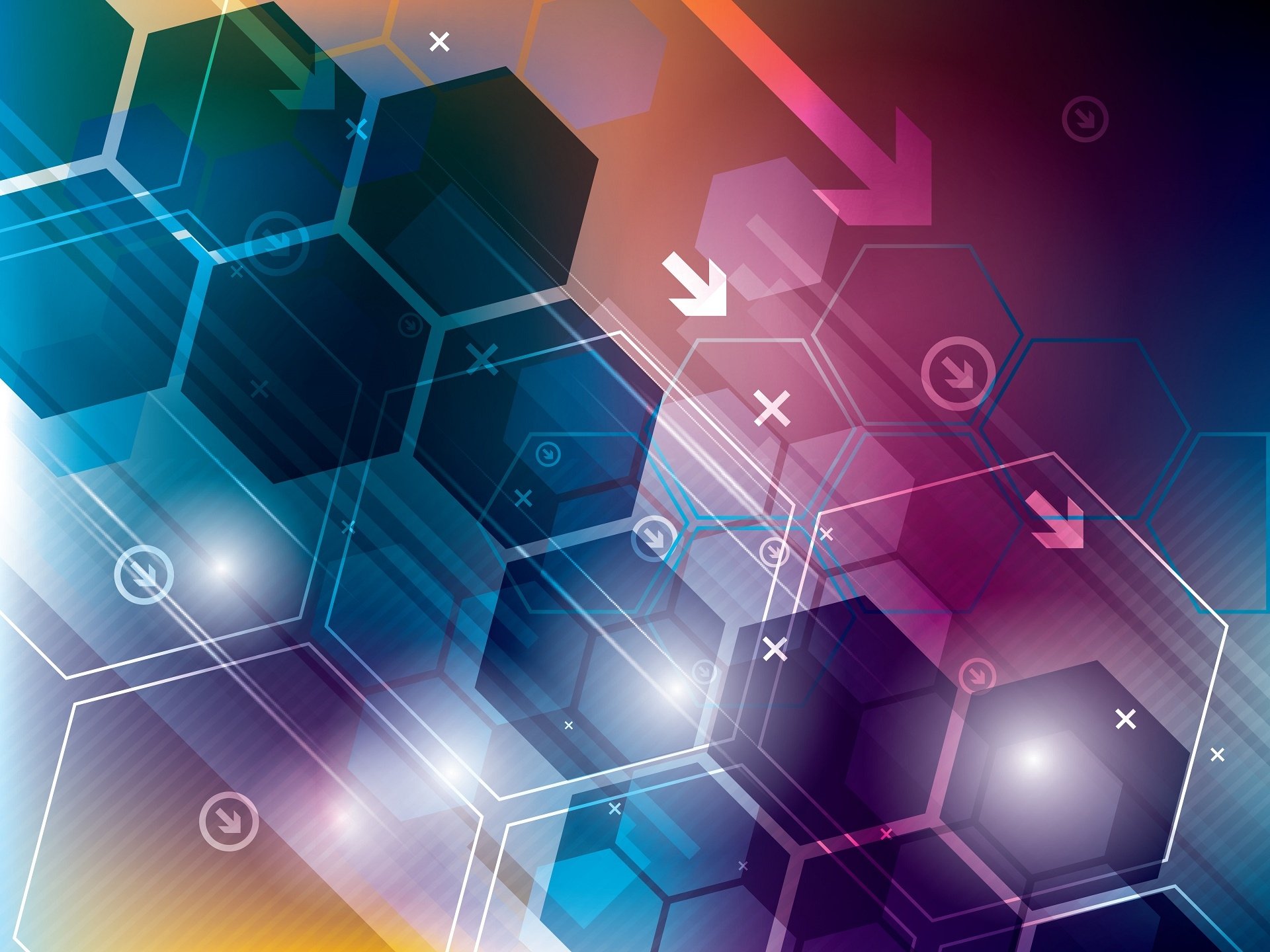 Download Pattern Abstract Hexagon HD Wallpaper