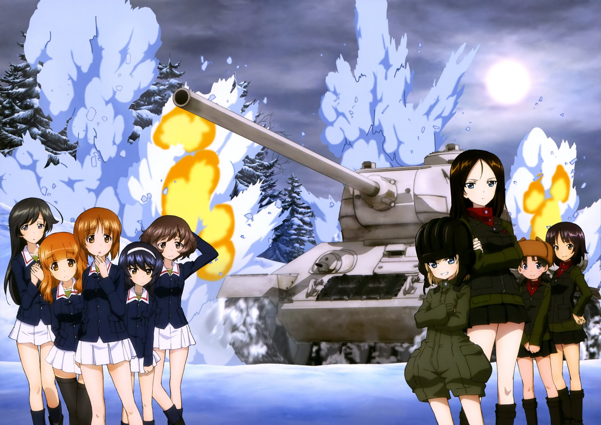 Download Anime Girls Und Panzer 4k Ultra HD Wallpaper
