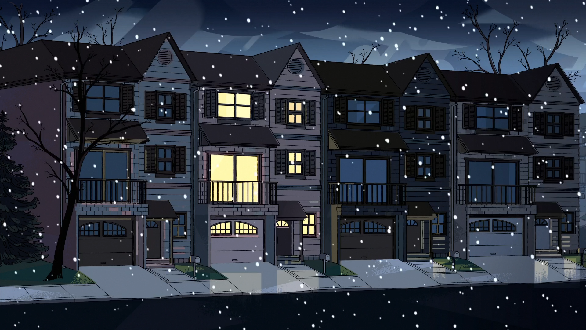 Steven Universe Snowfall: HD Winter Scene from the Beloved TV Show