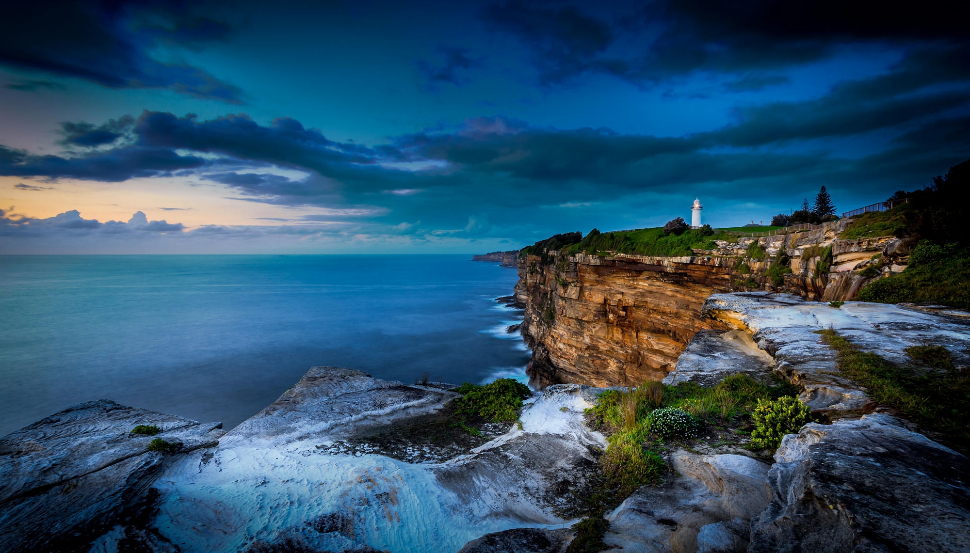 Download Horizon Sea Ocean Cliff Coast Coastline Australia Man Made ...