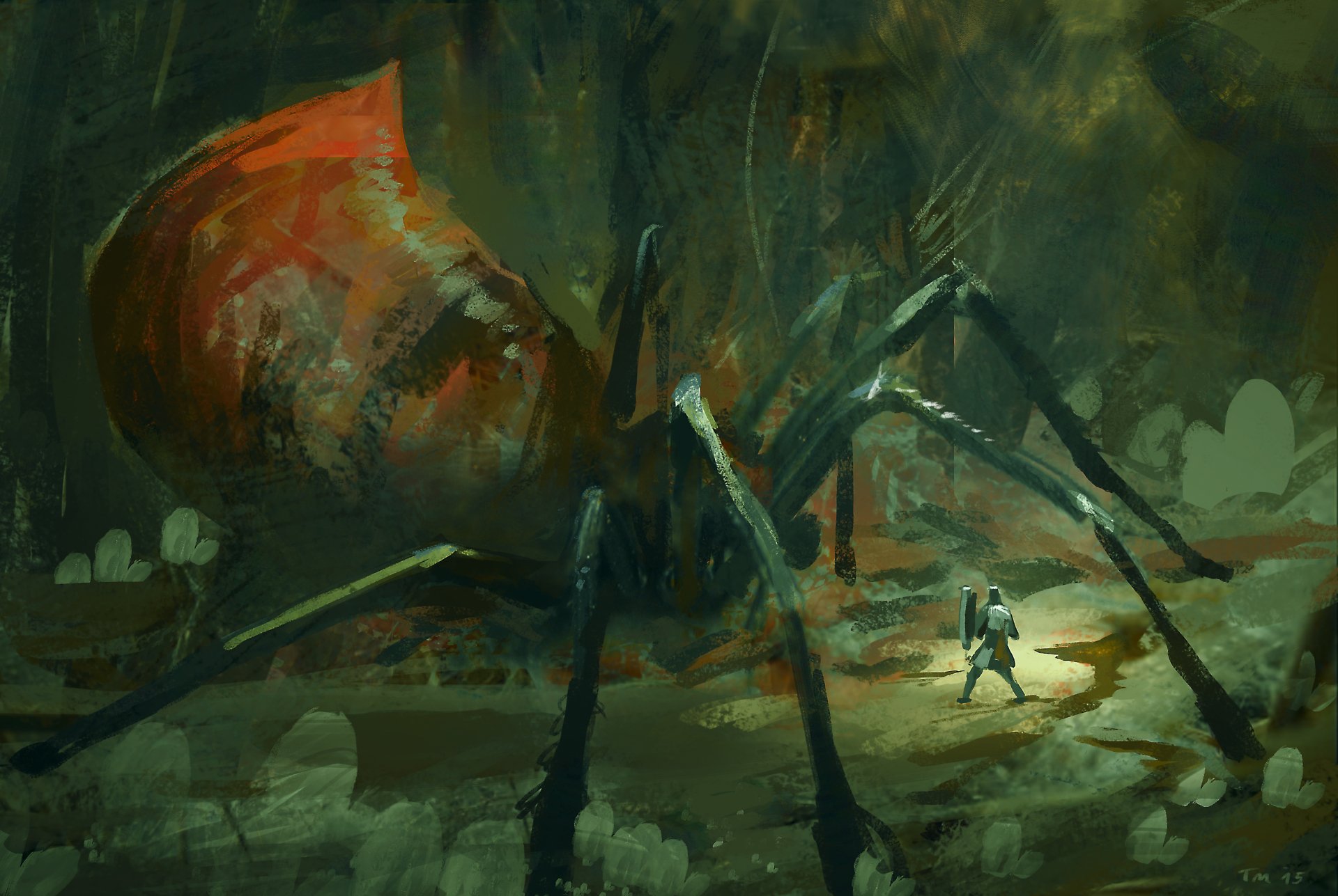 Download Creature Warrior Fantasy Spider Fantasy Warrior HD Wallpaper ...