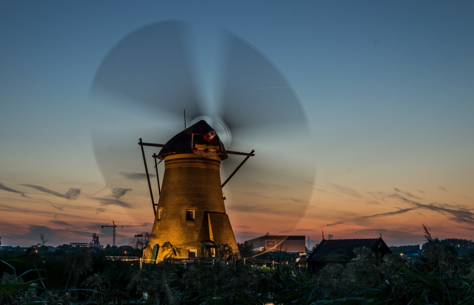 Download Time Lapse Building Man Made Windmill 4k Ultra HD Wallpaper