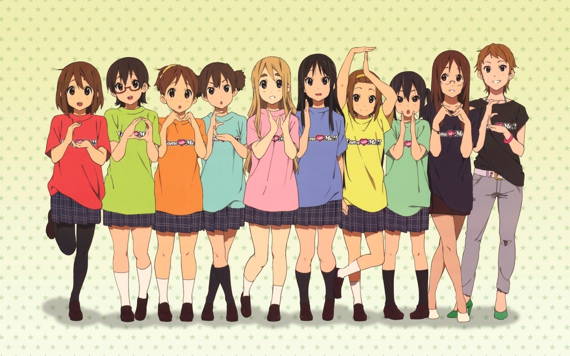 K-ON! Character Showcase - HD Wallpaper