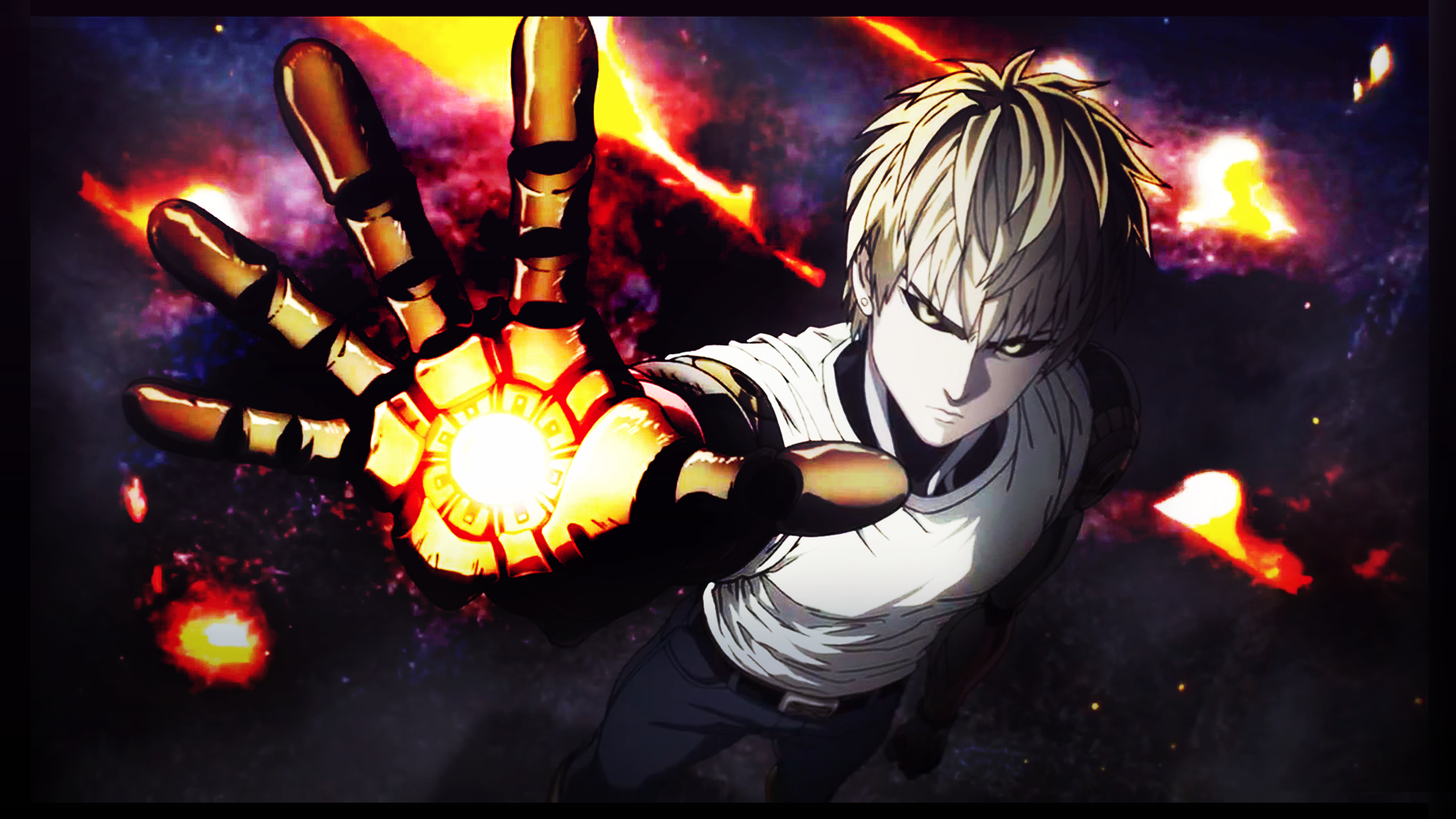 Genos Ignites: One-Punch Man HD Anime Wallpaper Blast