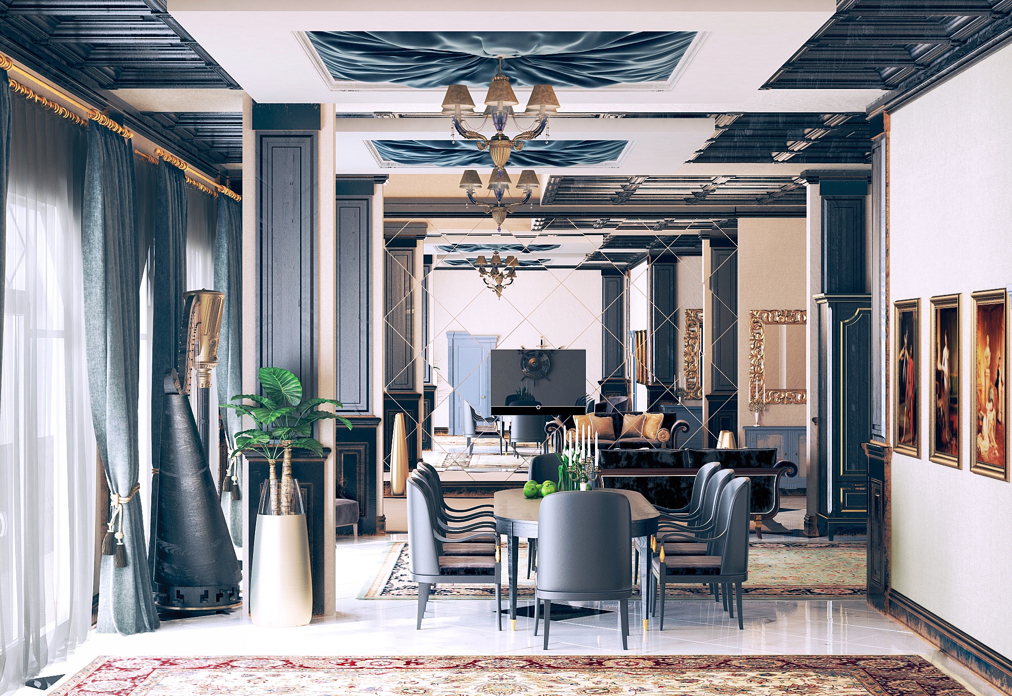 Download Design Furniture Man Made Room HD Wallpaper