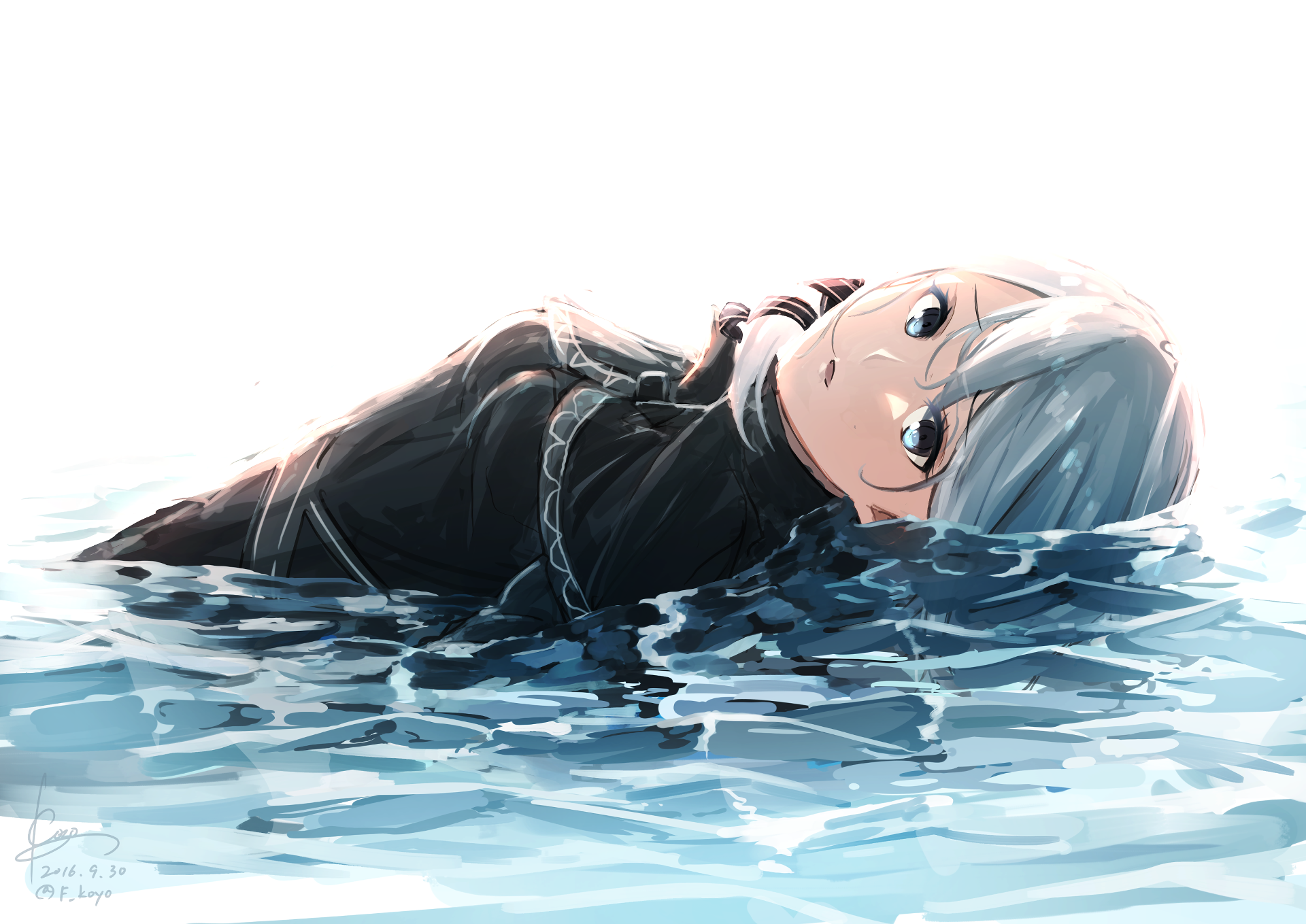 Re:Zero HD Wallpaper: A Reflection in Water