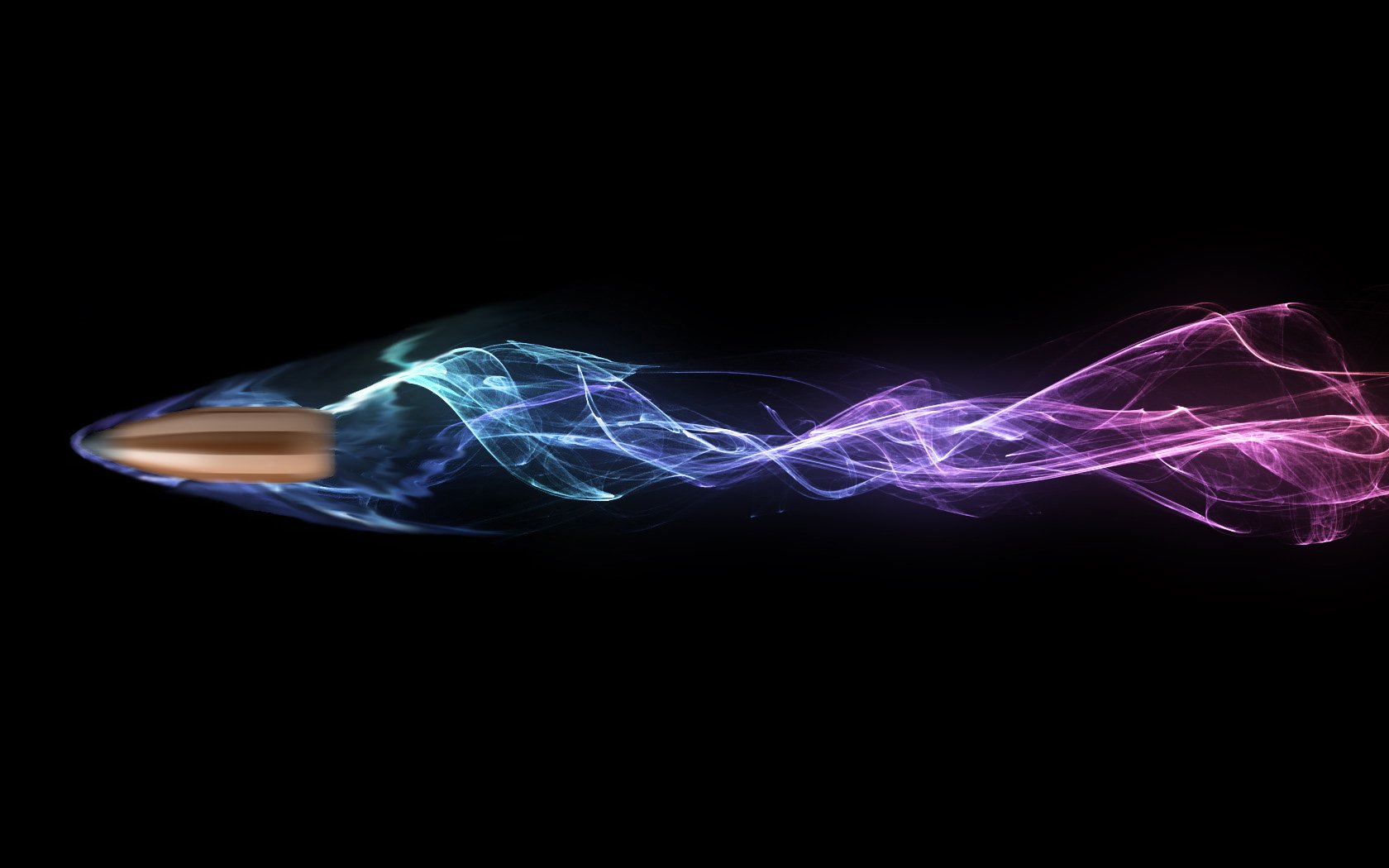 Artistic HD Wallpaper: Dynamic Bullet Motion