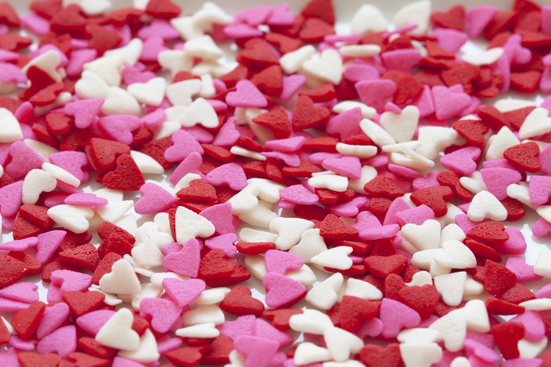 Romantic Heart-Shaped Candy HD Wallpaper