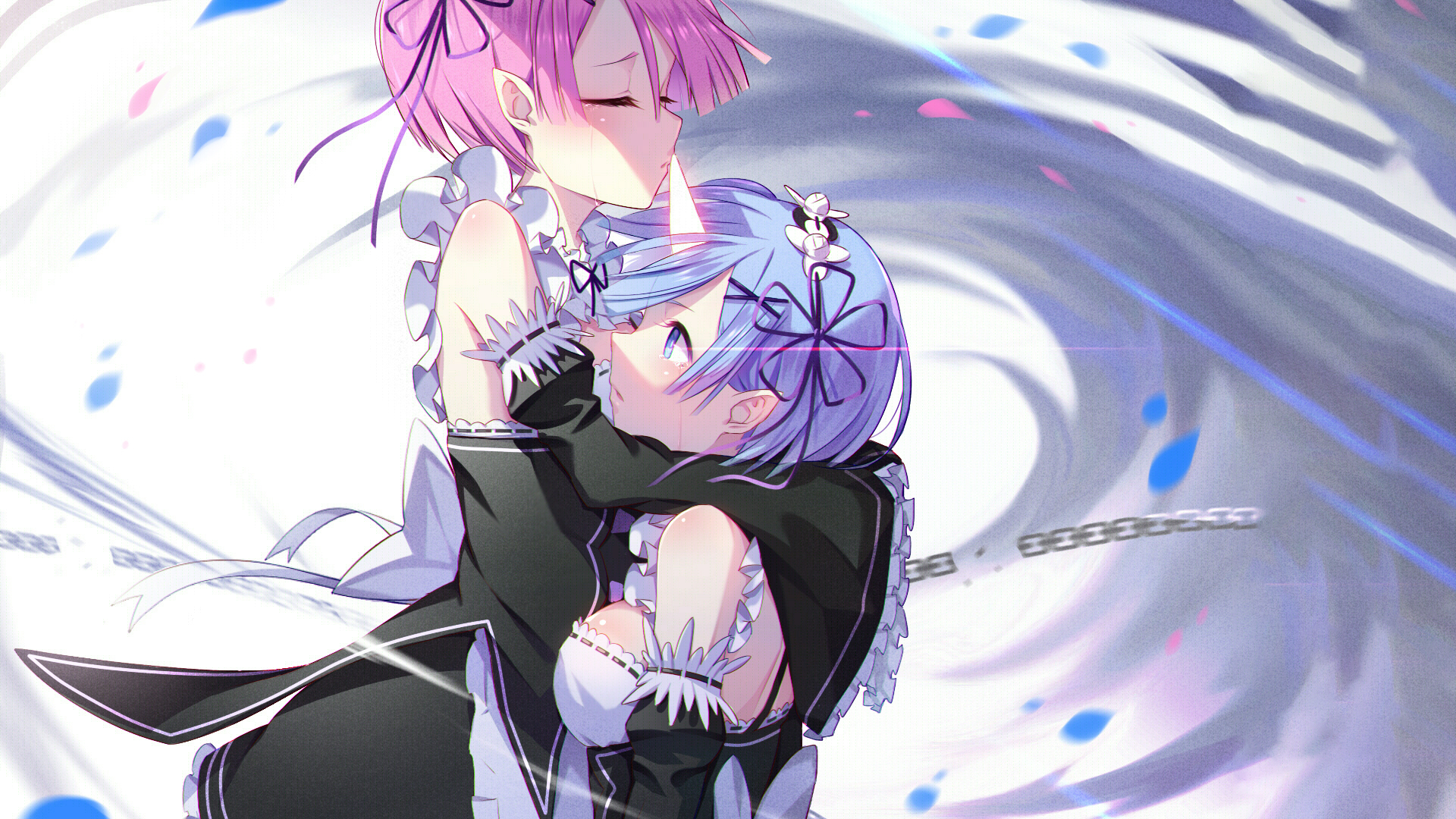 HD Wallpaper of Ram & Rem from Re:Zero - Starting Life in Another World