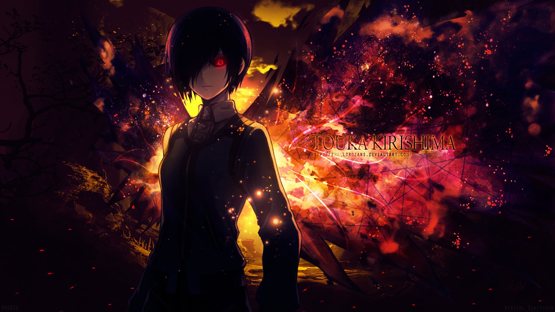 Touka Kirishima HD Wallpaper - Dark Elegance from Tokyo Ghoul by ...