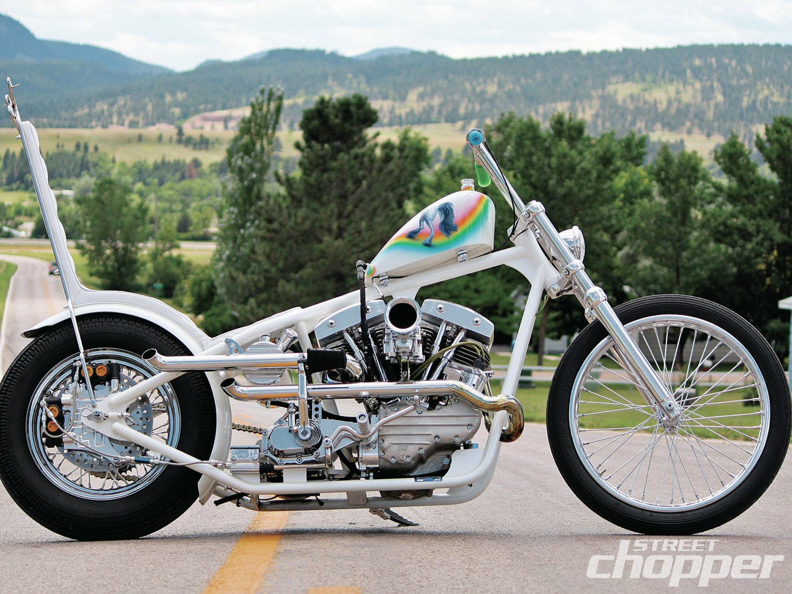 Download Motorcycle Vehicle Chopper Wallpaper
