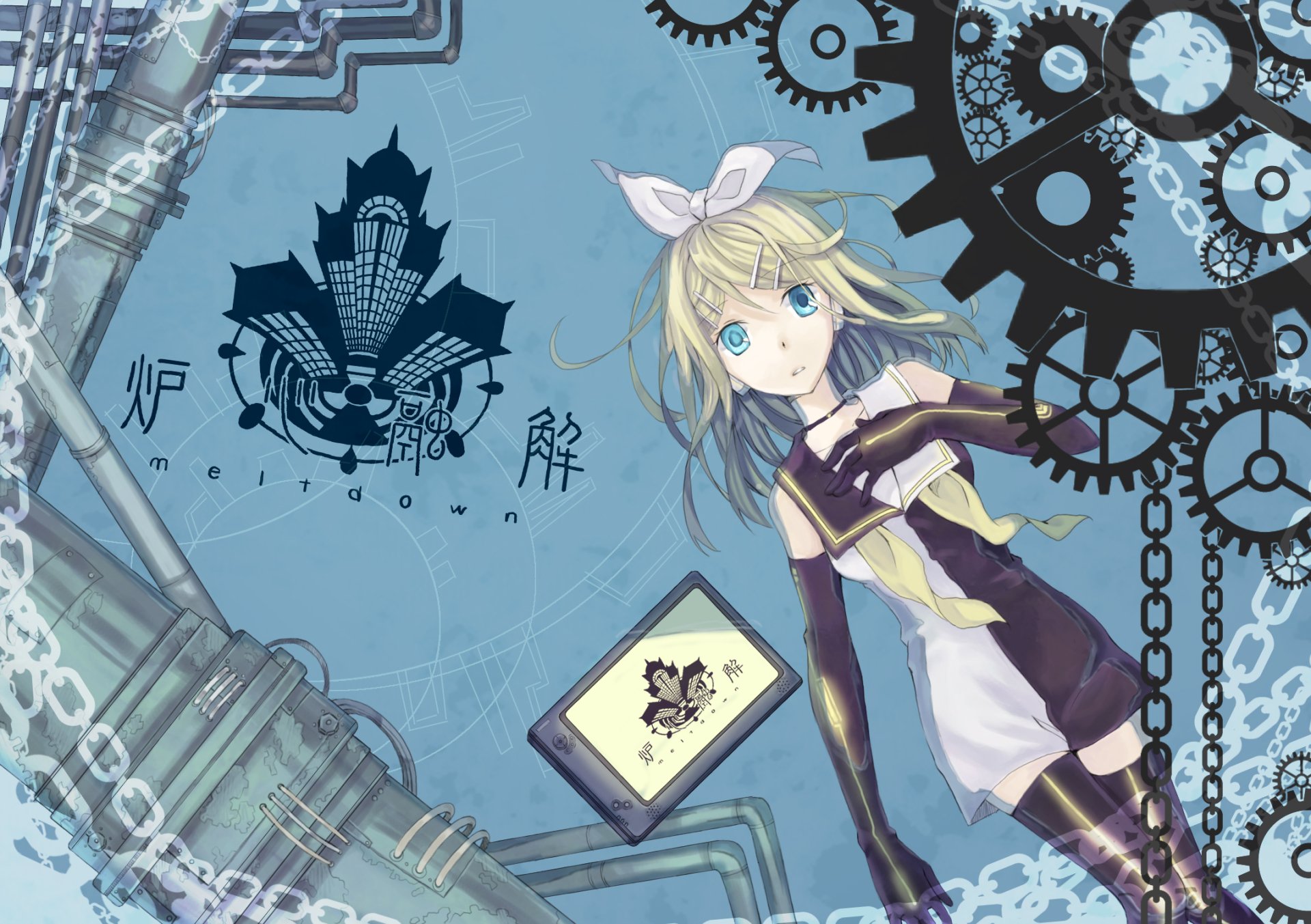 Download Rin Kagamine Anime Vocaloid HD Wallpaper