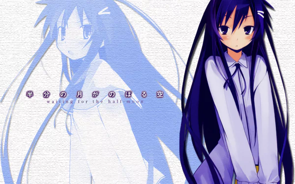 Download Anime Hanbun No Tsuki Ga Noboru Sora HD Wallpaper