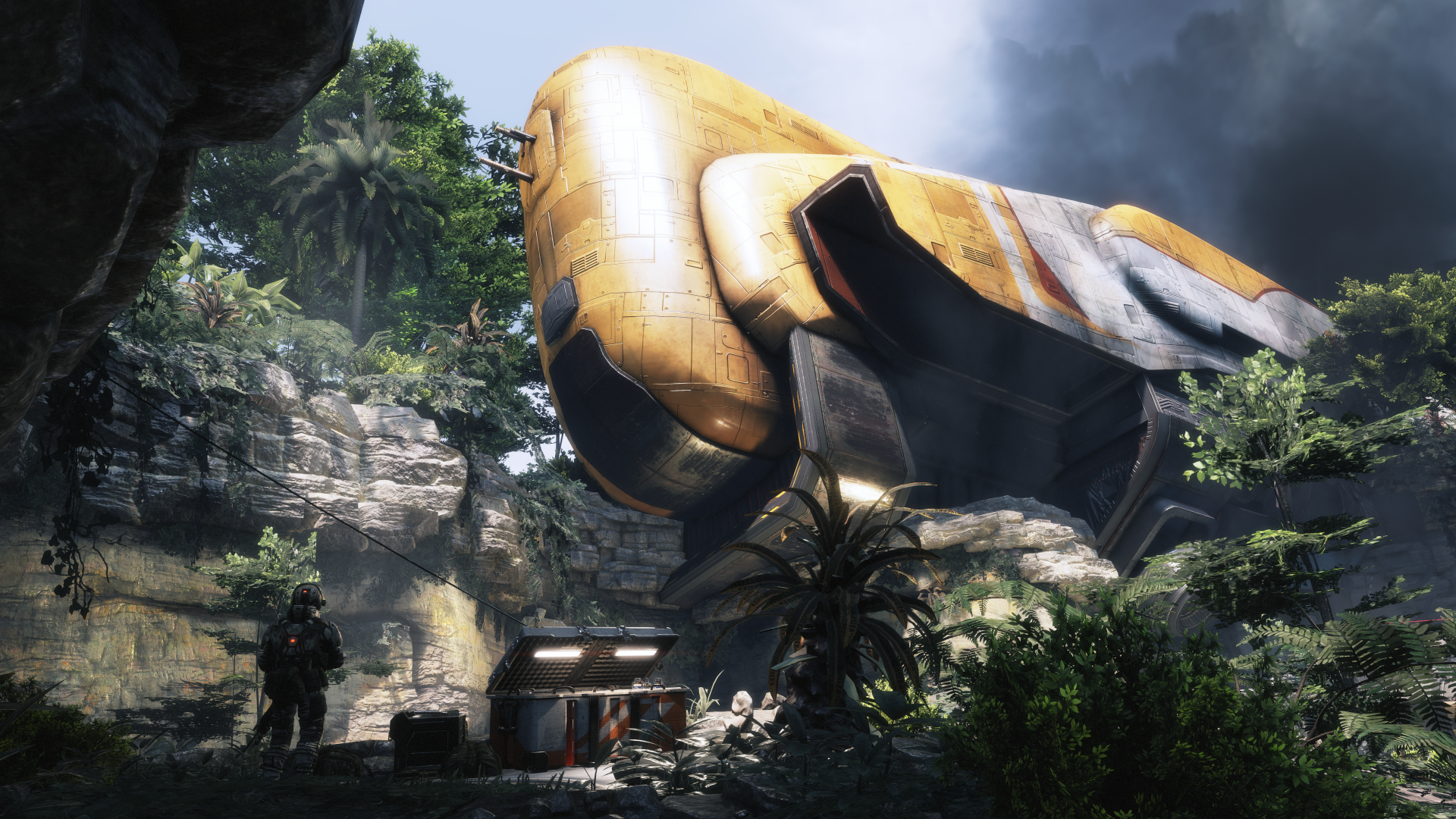 Titanfall 2 4K Ultra HD Wallpaper: Epic Sci-Fi Scene by Berduu