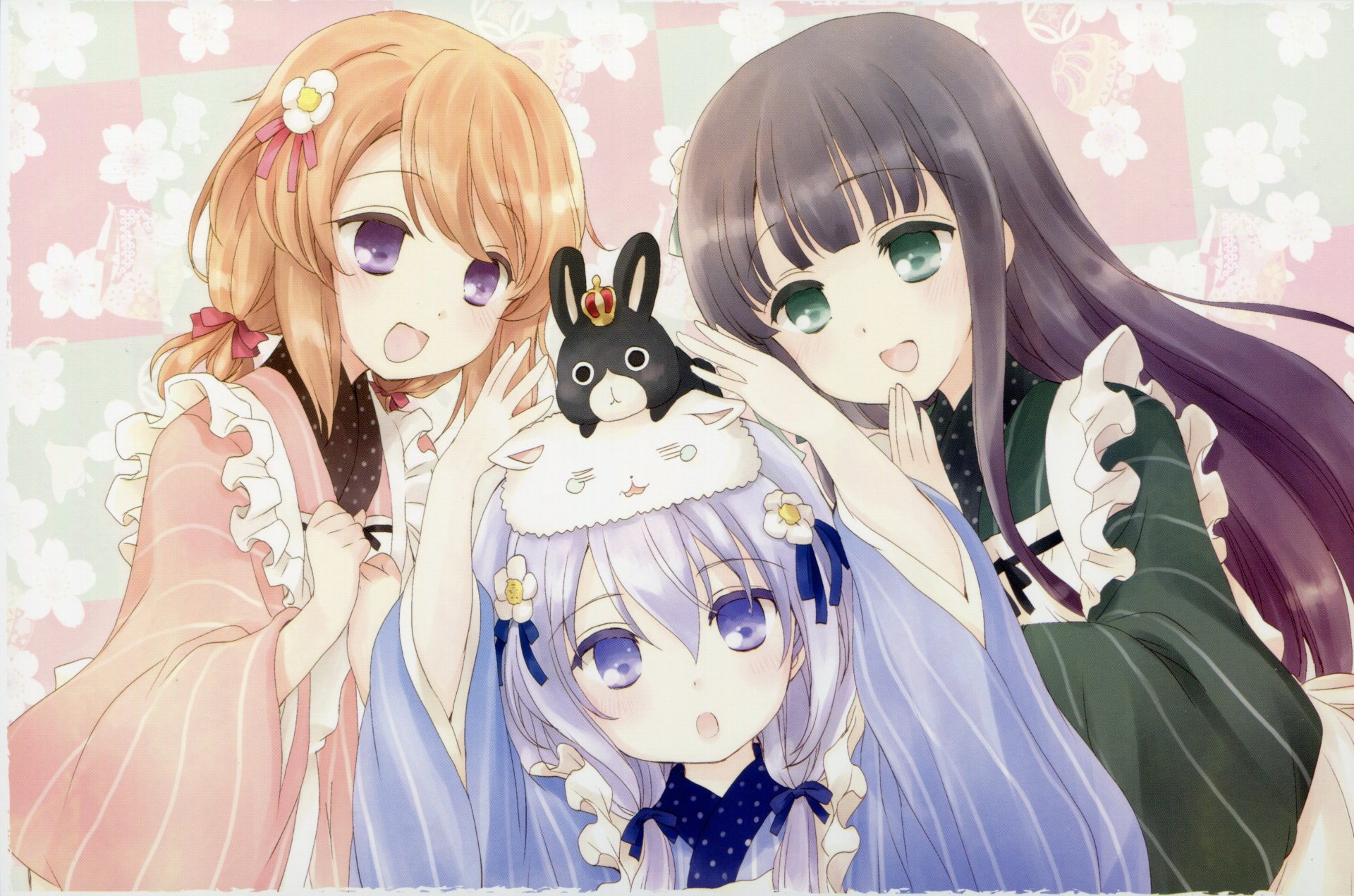 Download Anime Is The Order A Rabbit 4k Ultra HD Wallpaper