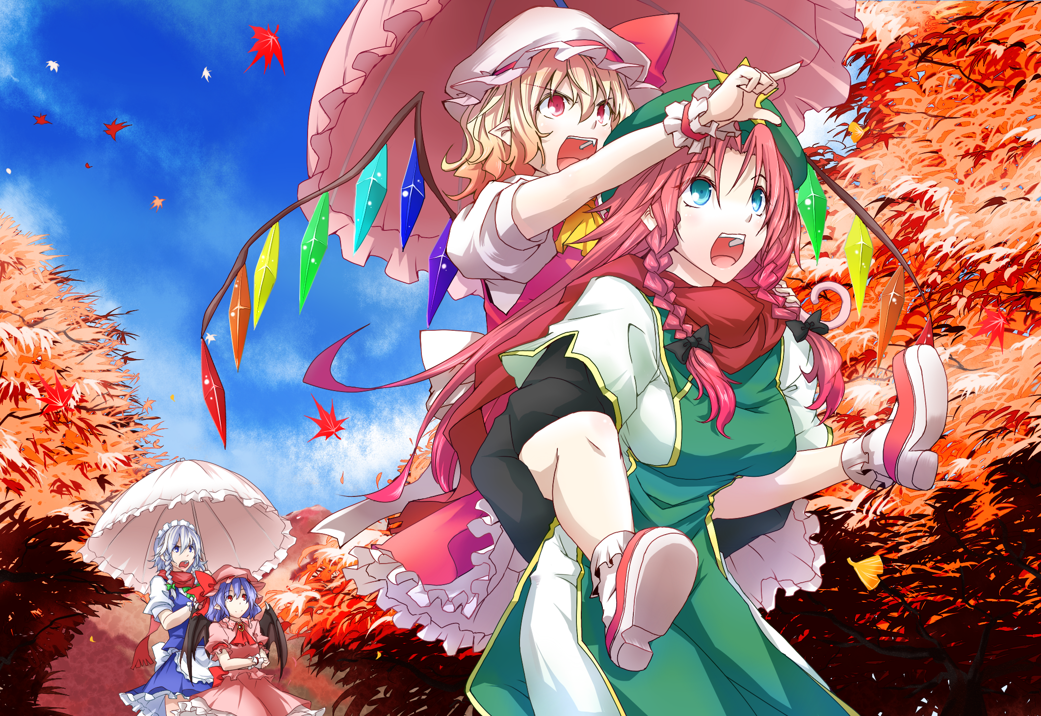 Anime Touhou HD Wallpaper