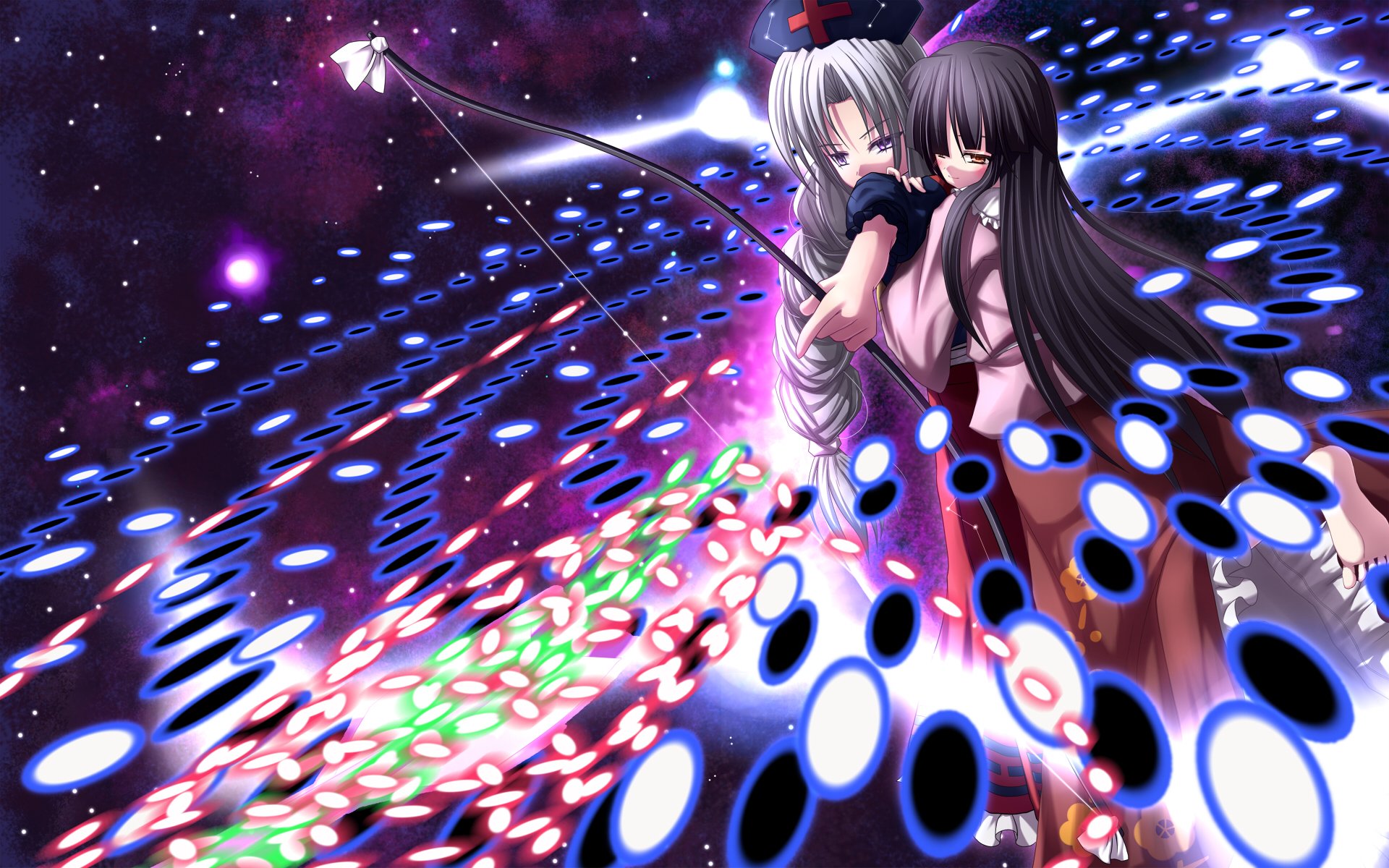 Download Eirin Yagokoro Kaguya Houraisan Anime Touhou HD Wallpaper