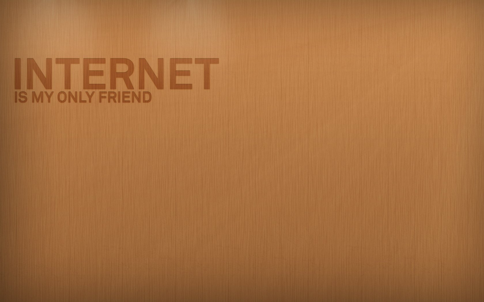 HD Wallpaper: Internet Is My Only Friend Statement