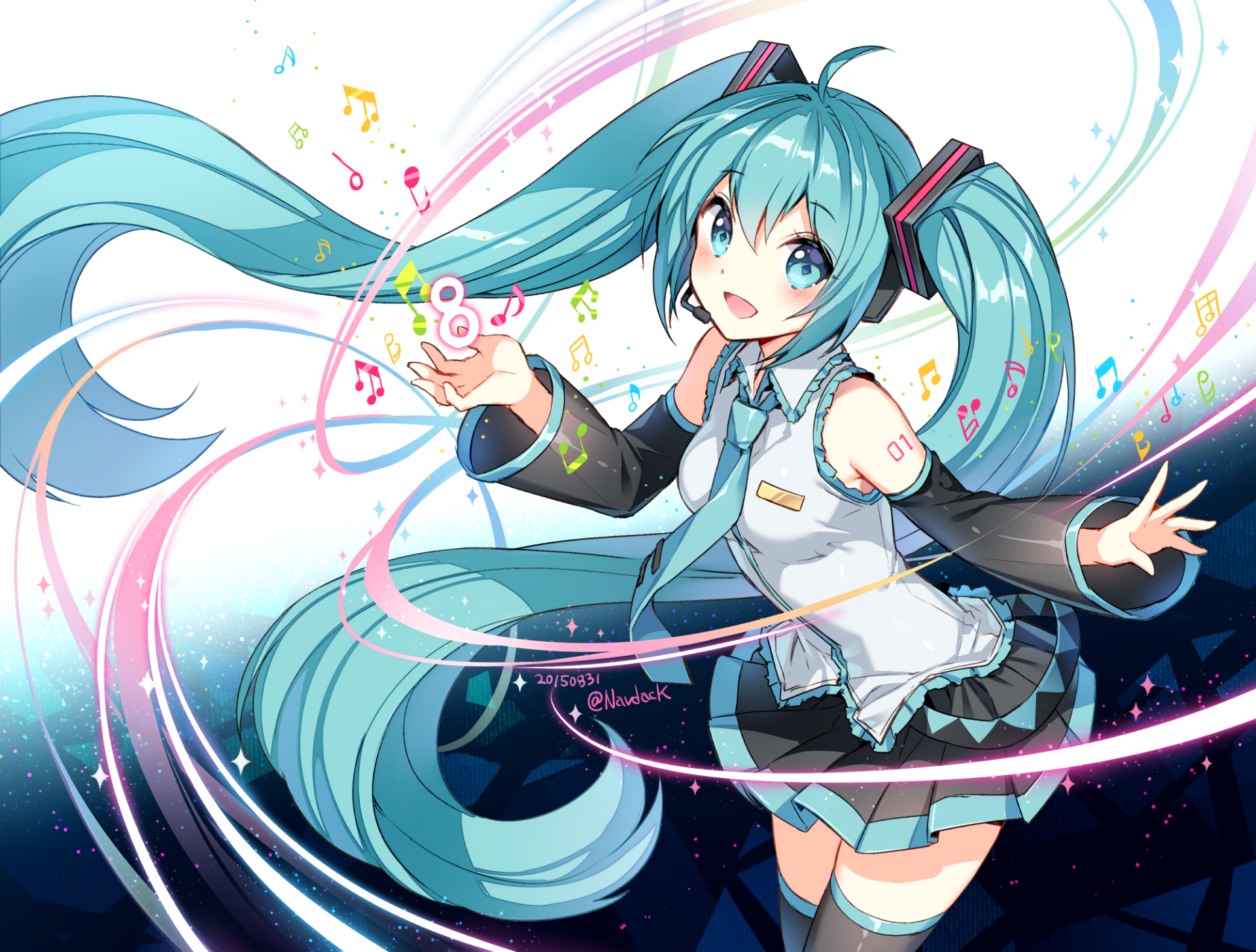 Hatsune Miku Anime Vocaloid HD Wallpaper | 2000x1516 | Wallpaper Abyss