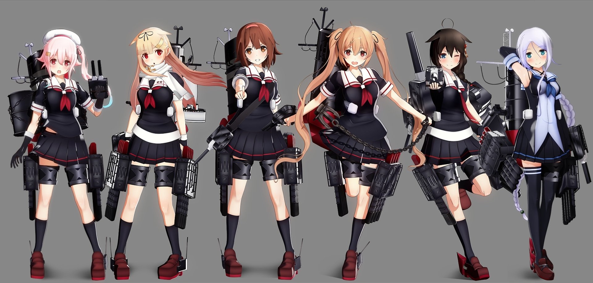 Download Anime Kantai Collection HD Wallpaper | 2256x1080 | Wallpaper Abyss