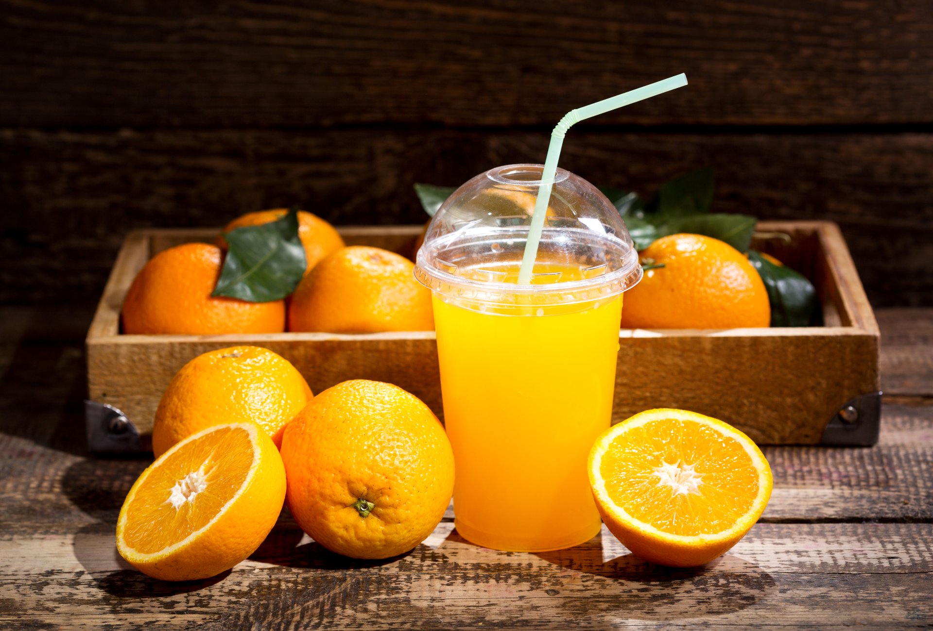 Refreshing 4K Orange Juice & Fruit Splash – Vibrant Orange Delight
