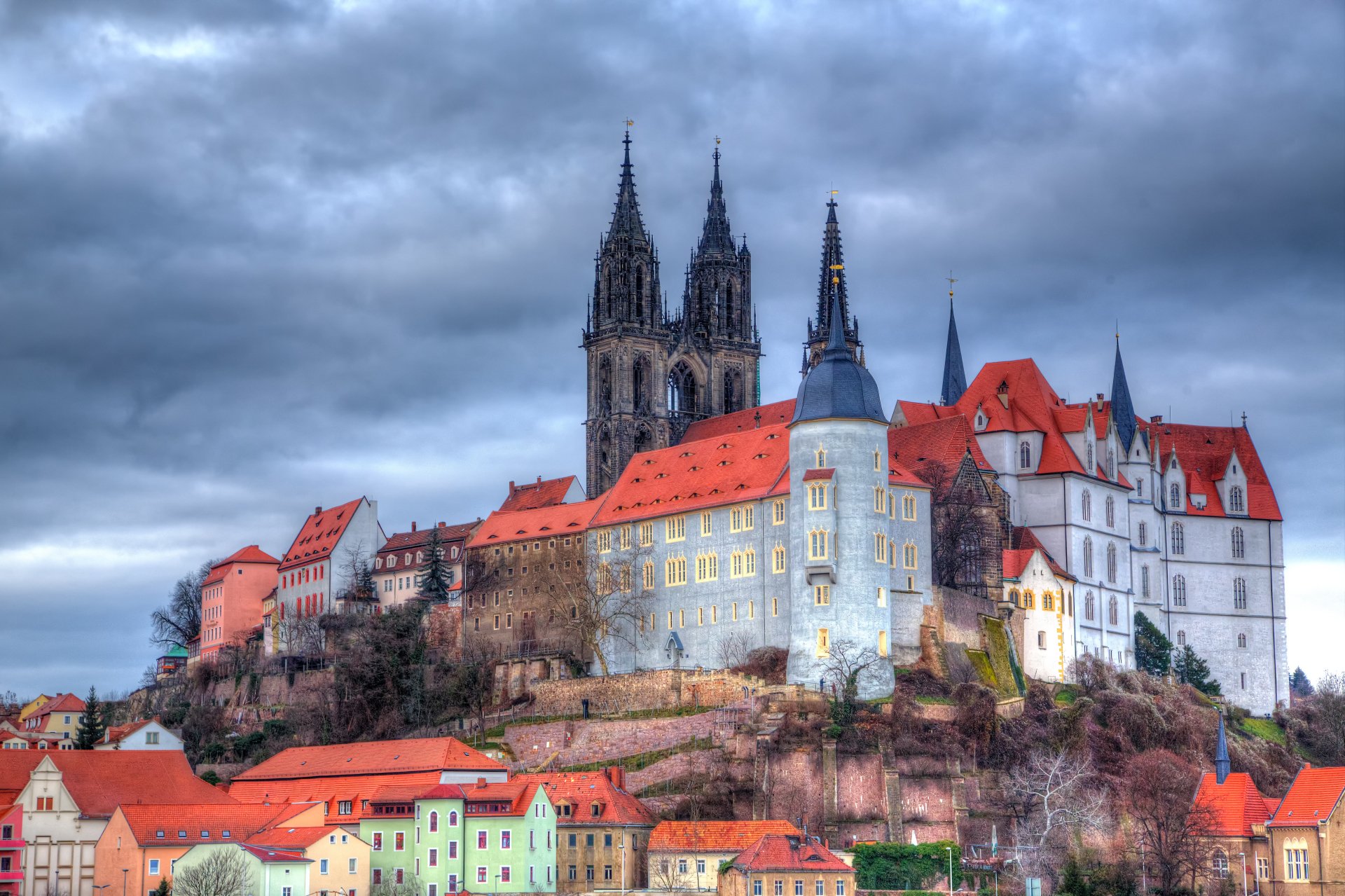 Download HDR City Town Architecture Building Germany Saxony Man Made ...