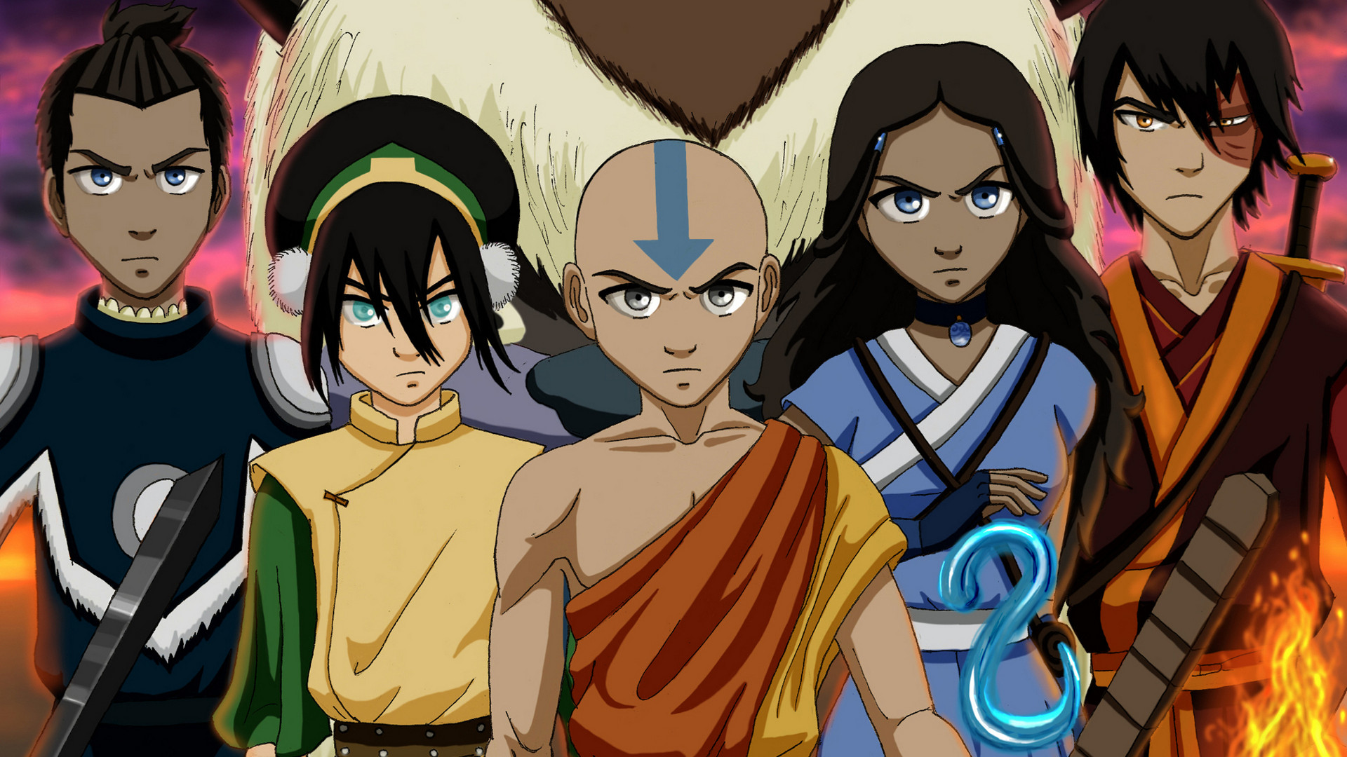Avatar The Last Airbender HD Wallpaper Aang And Team Avatar The Last Airbender HD Wallpaper Aang And Team