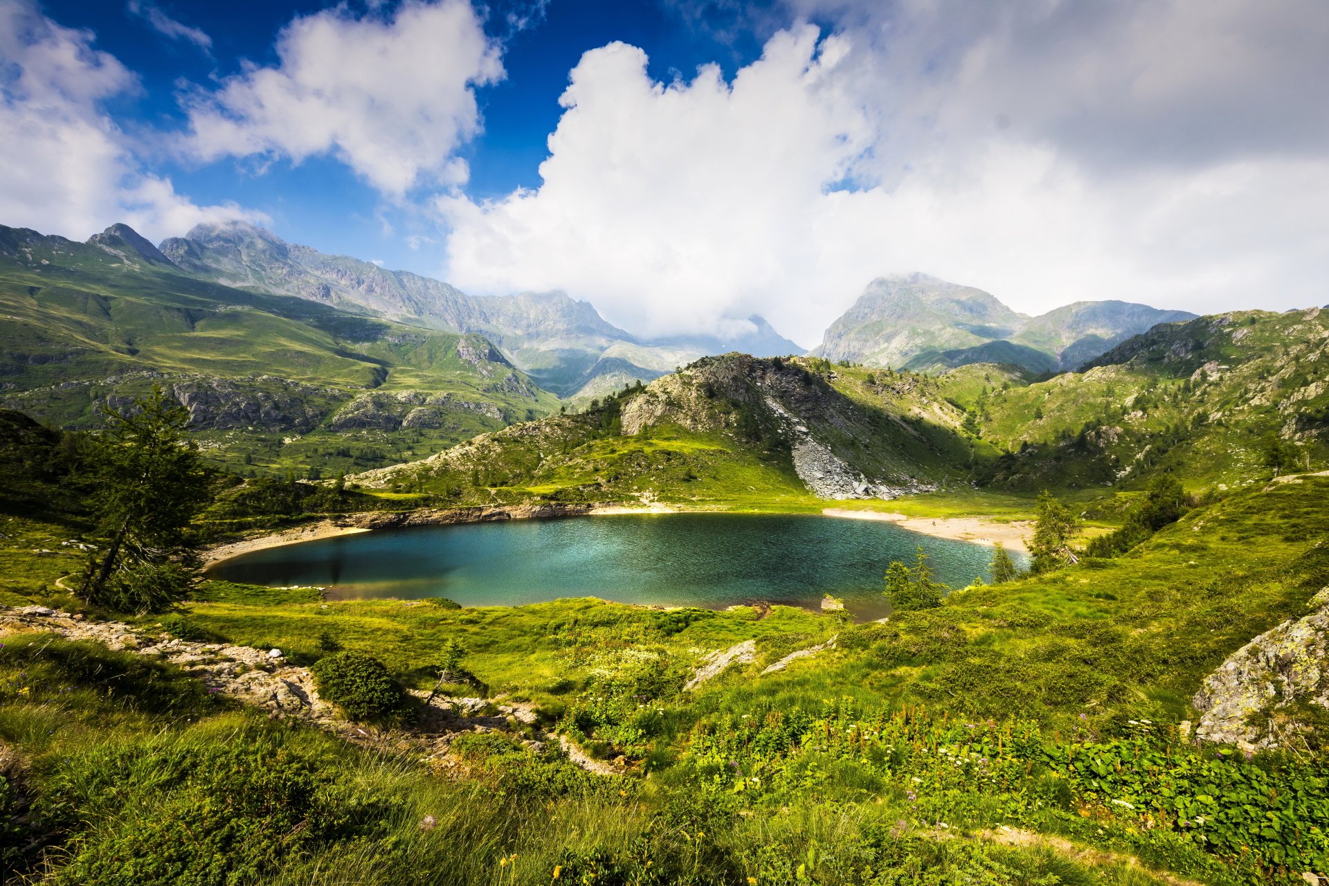 Download Landscape Italy Mountain Nature Lake 4k Ultra HD Wallpaper ...