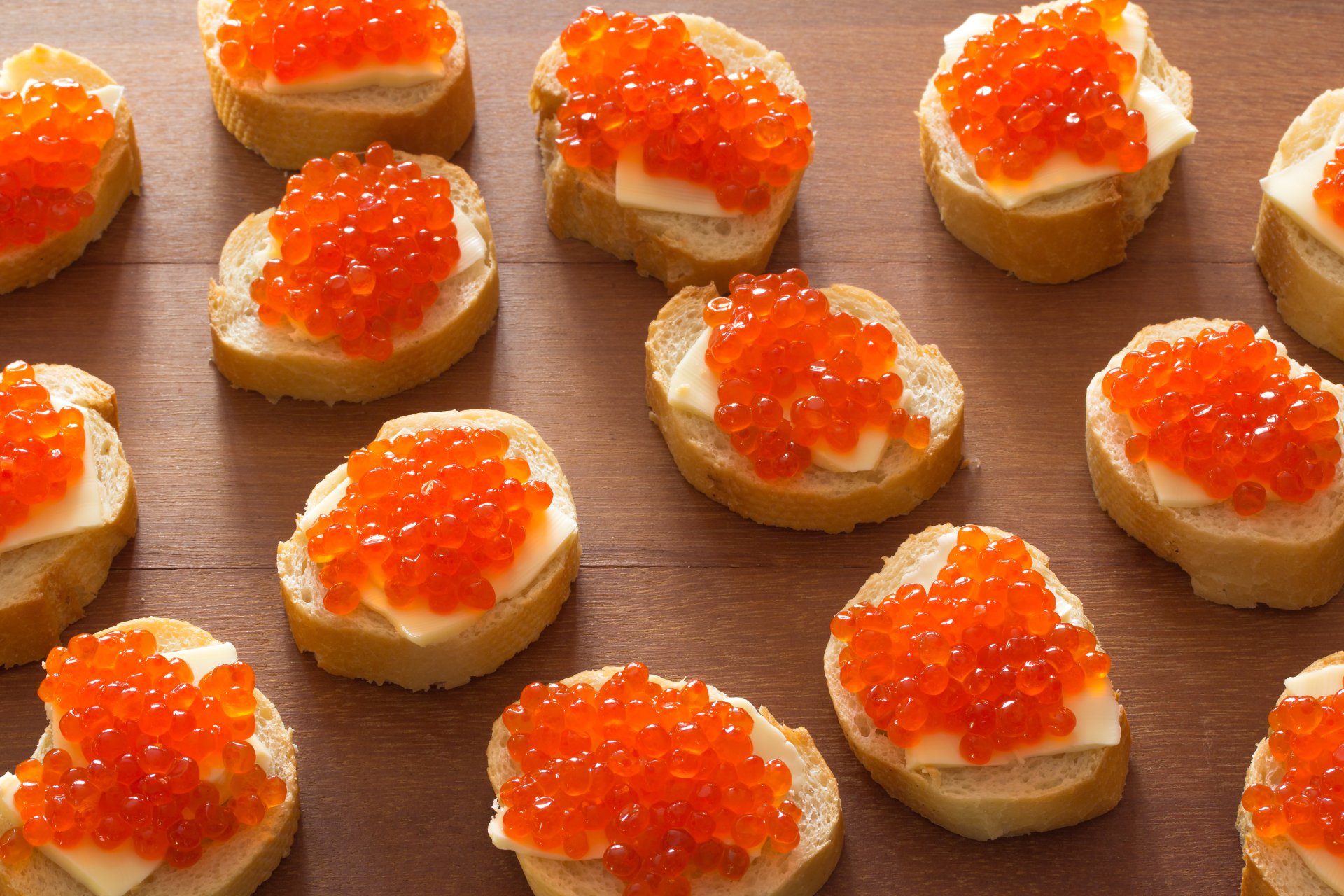 Download Toast Seafood Food Caviar 4k Ultra HD Wallpaper