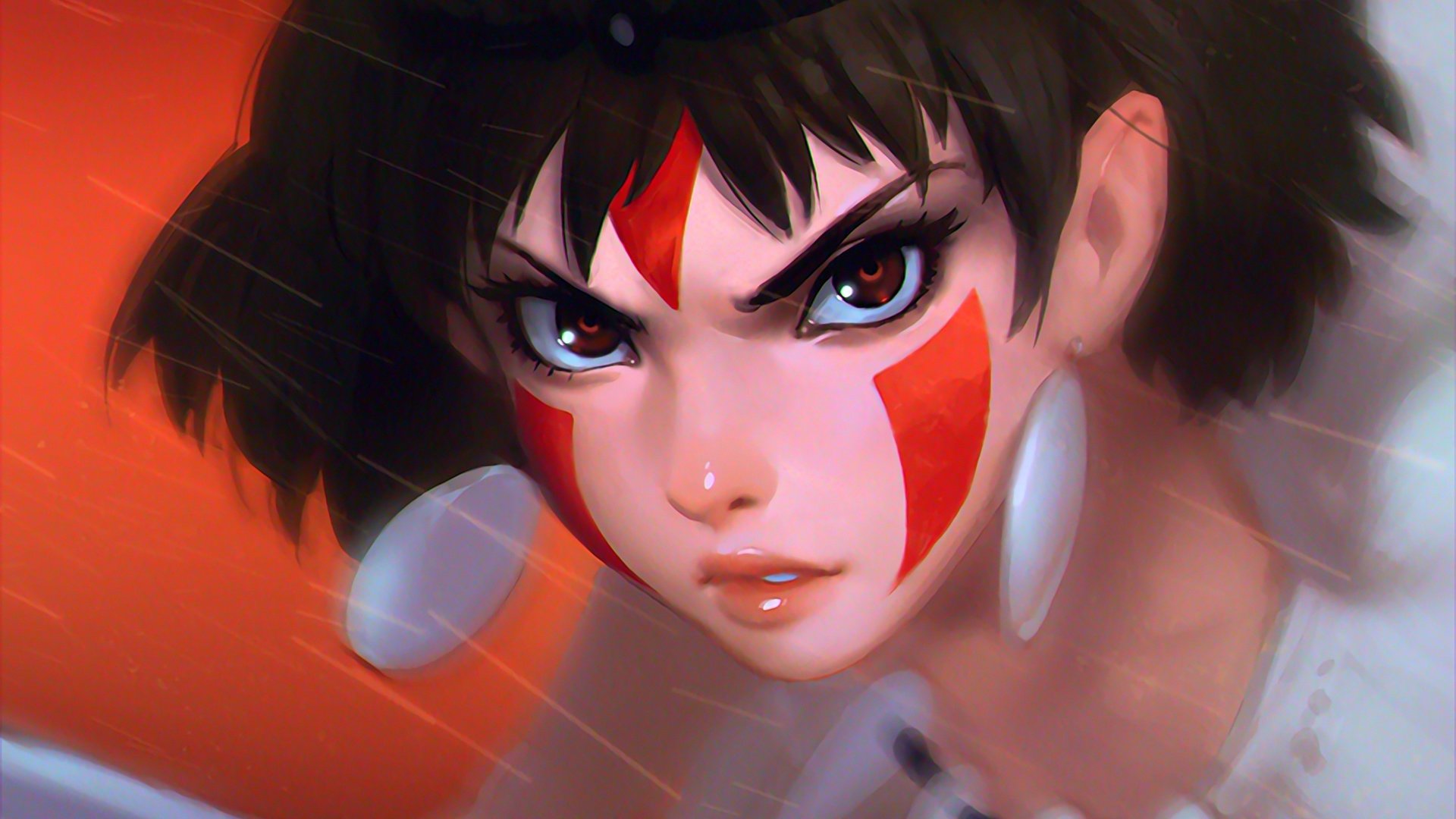 Fierce Anime Warrior: Princess Mononoke in HD by Ilya Kuvshinov ...