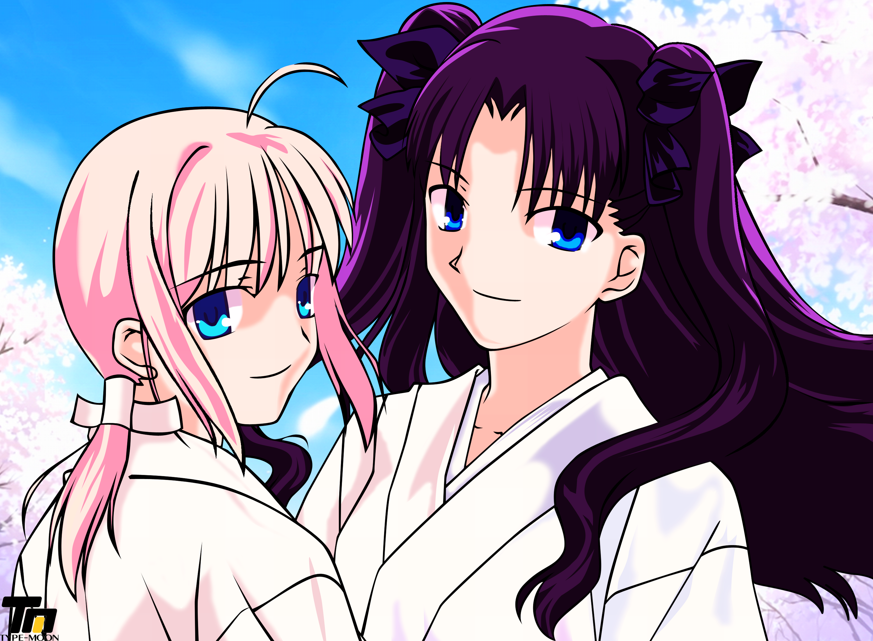 Download Rin Tohsaka Saber (Fate Series) Anime Fate/Stay Night HD Wallpaper