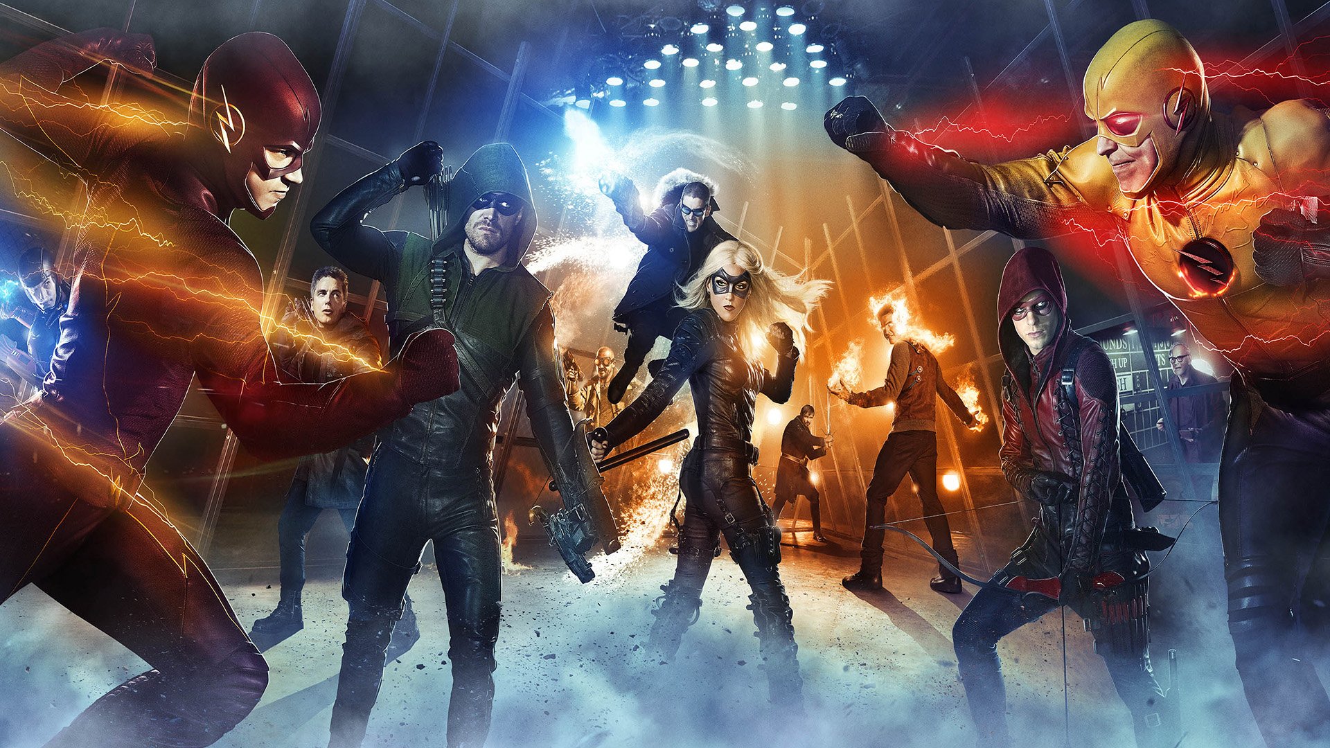 Epic Arrowverse Showdown HD Wallpaper