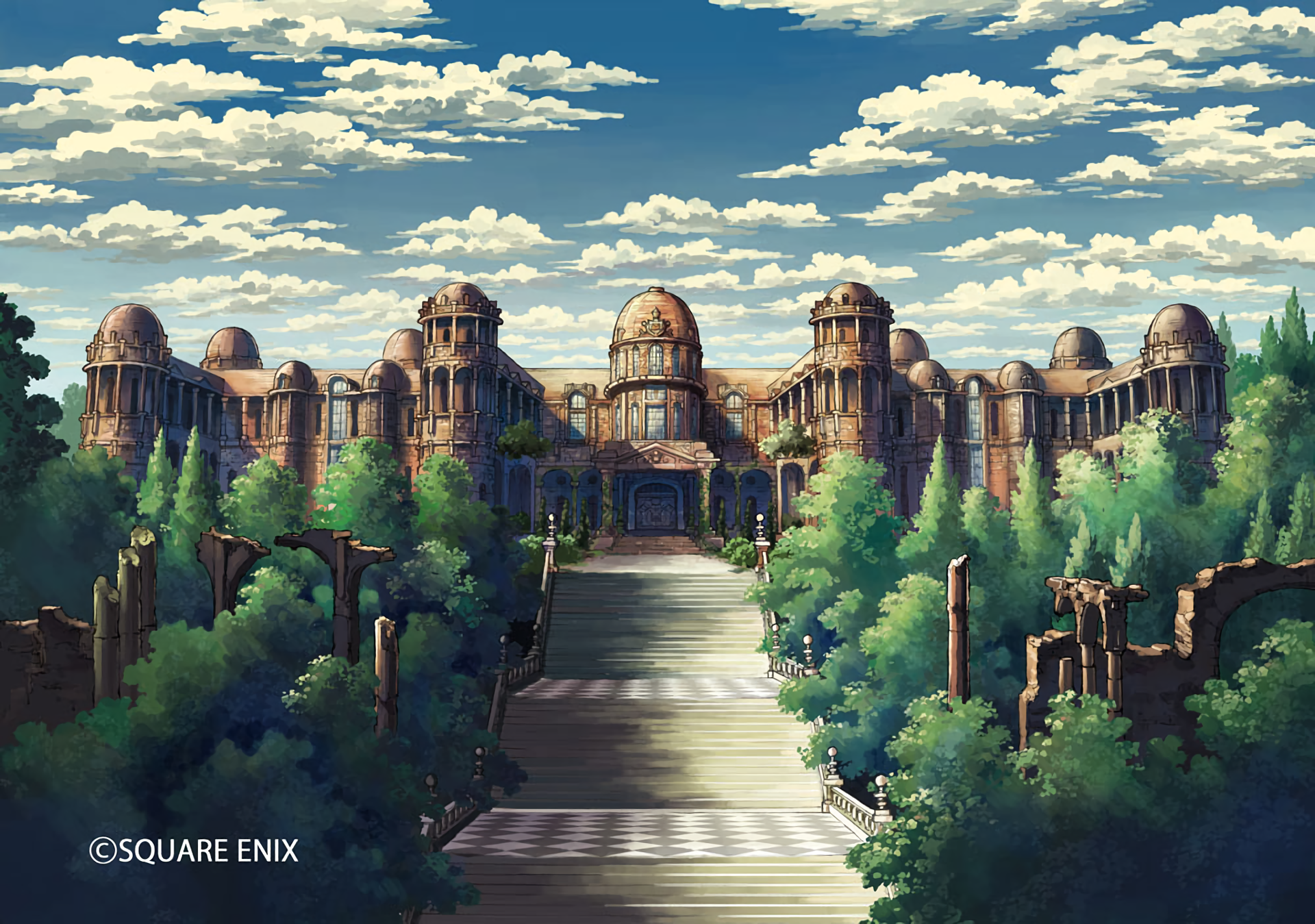 Download Anime Building HD Wallpaper