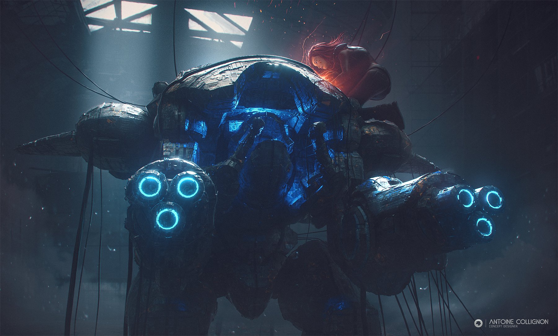 Epic D.Va Overwatch HD Wallpaper by Antoine Collignon