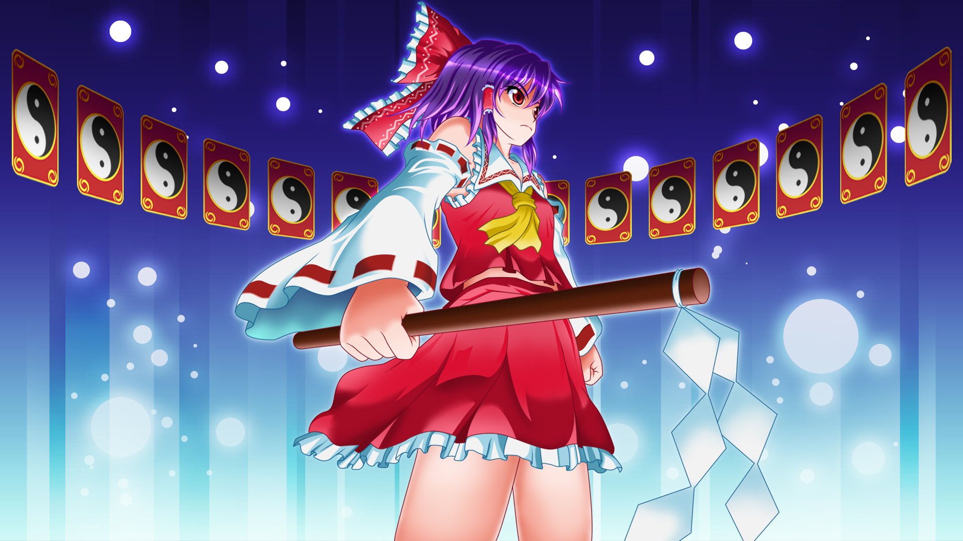 Download Reimu Hakurei Anime Touhou HD Wallpaper | 1920x1080 ...