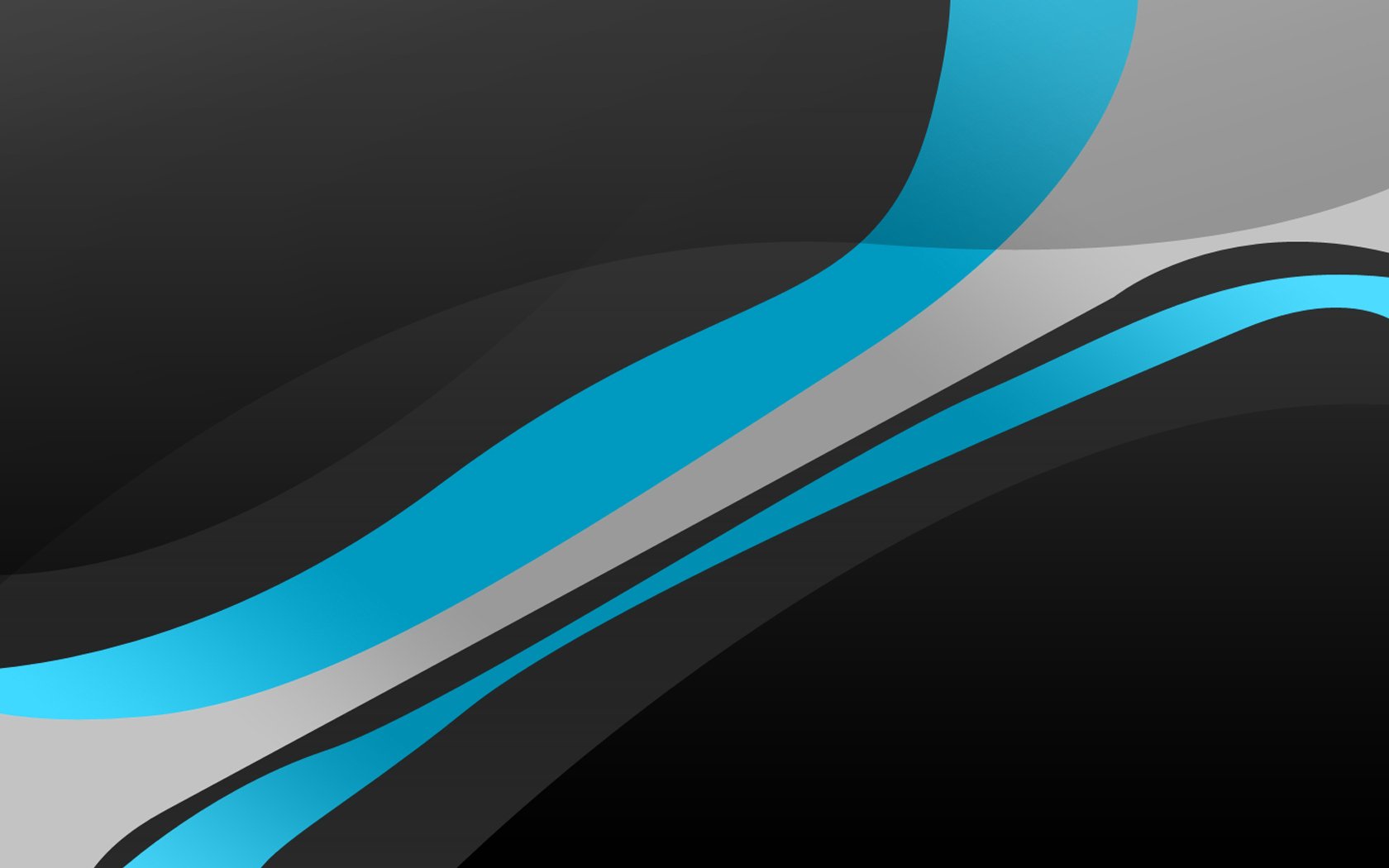 Abstract CGI Waves: Sleek Blue & Black Texture Pattern – HD Wallpaper