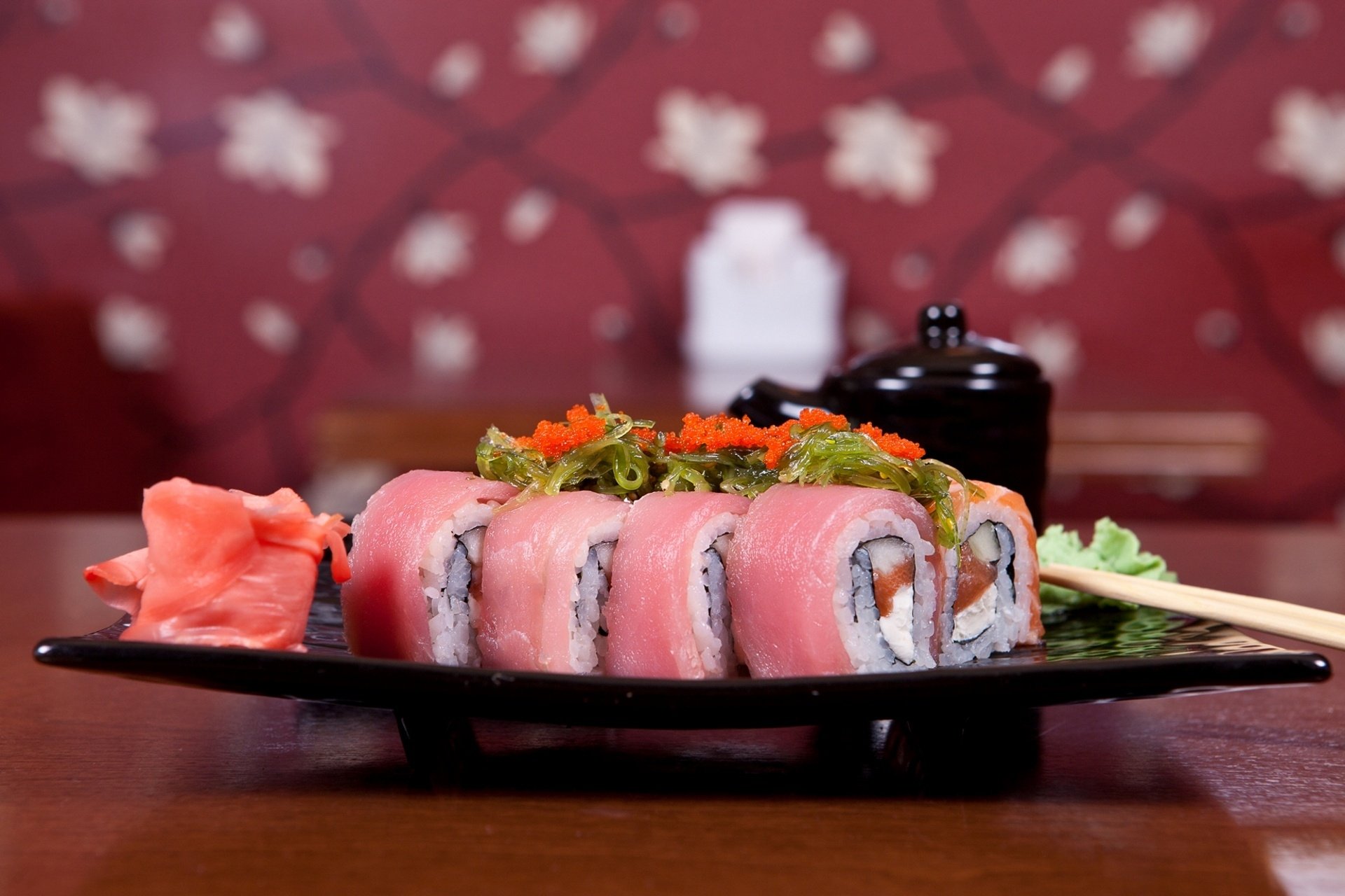 Delicious Sushi Delight: Premium Seafood HD Wallpaper | 1920x1280 ...