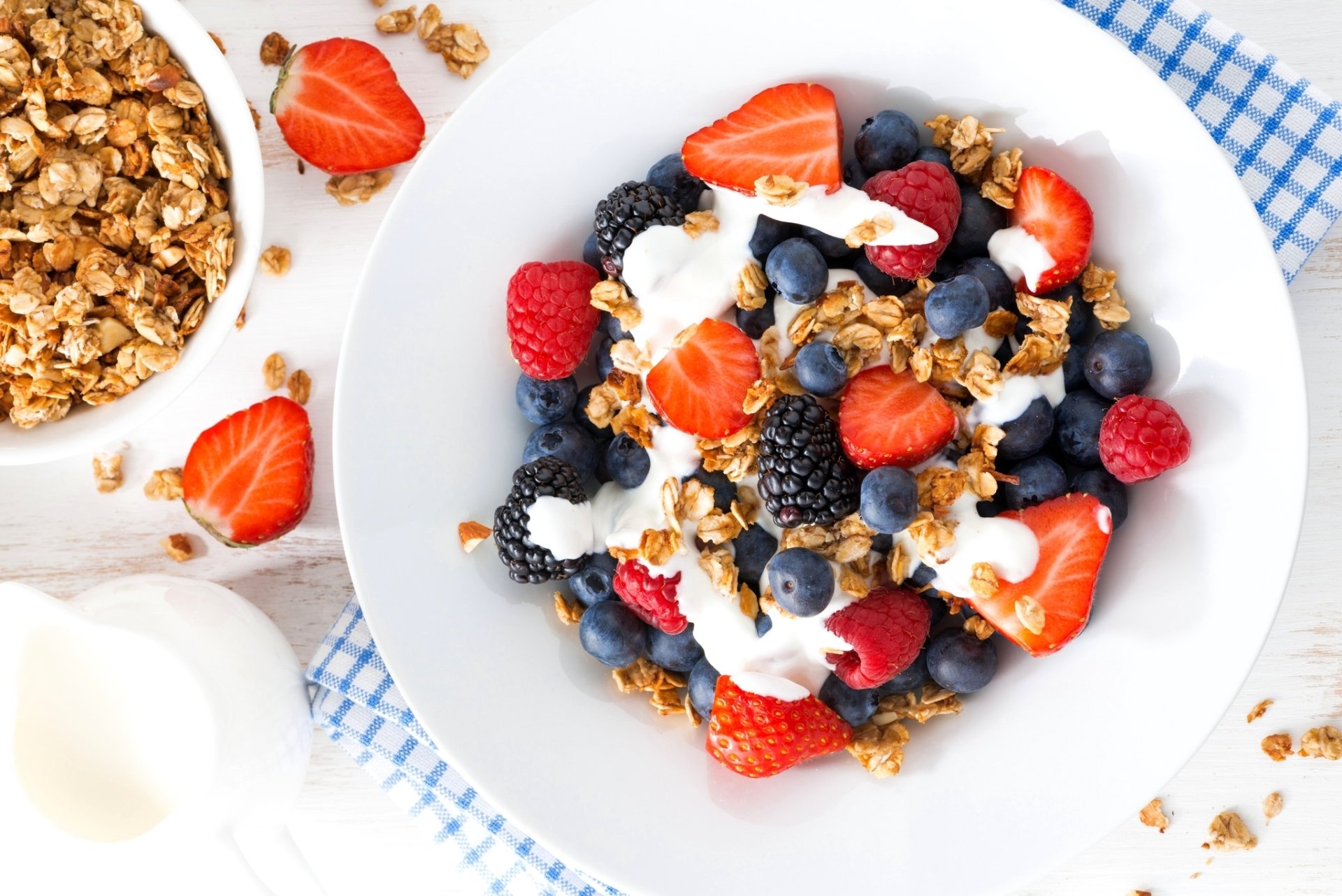 Download Raspberry Blackberry Blueberry Strawberry Berry Muesli Food ...