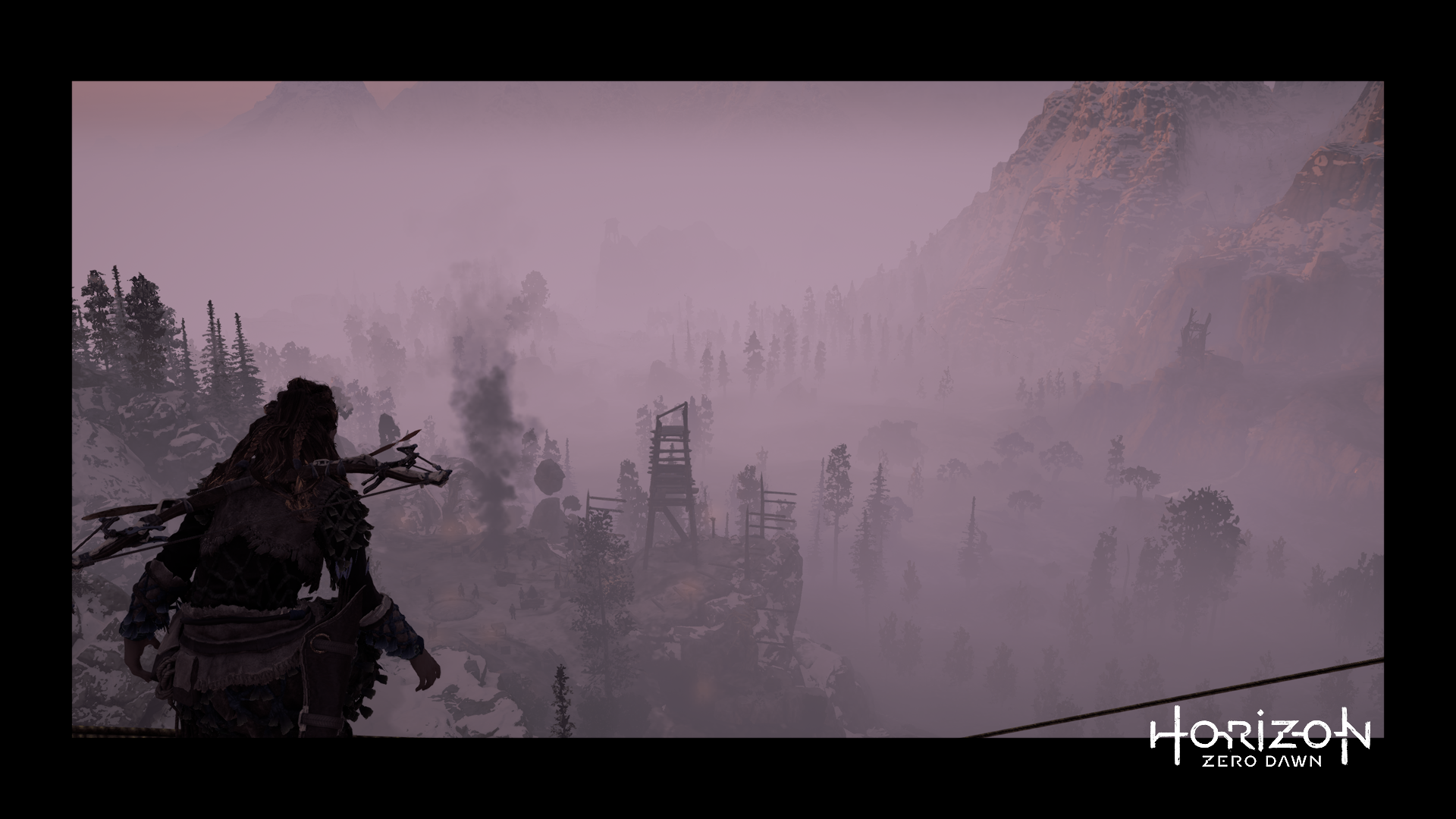 Aloy’s Misty Quest | Horizon Zero Dawn HD Wallpaper