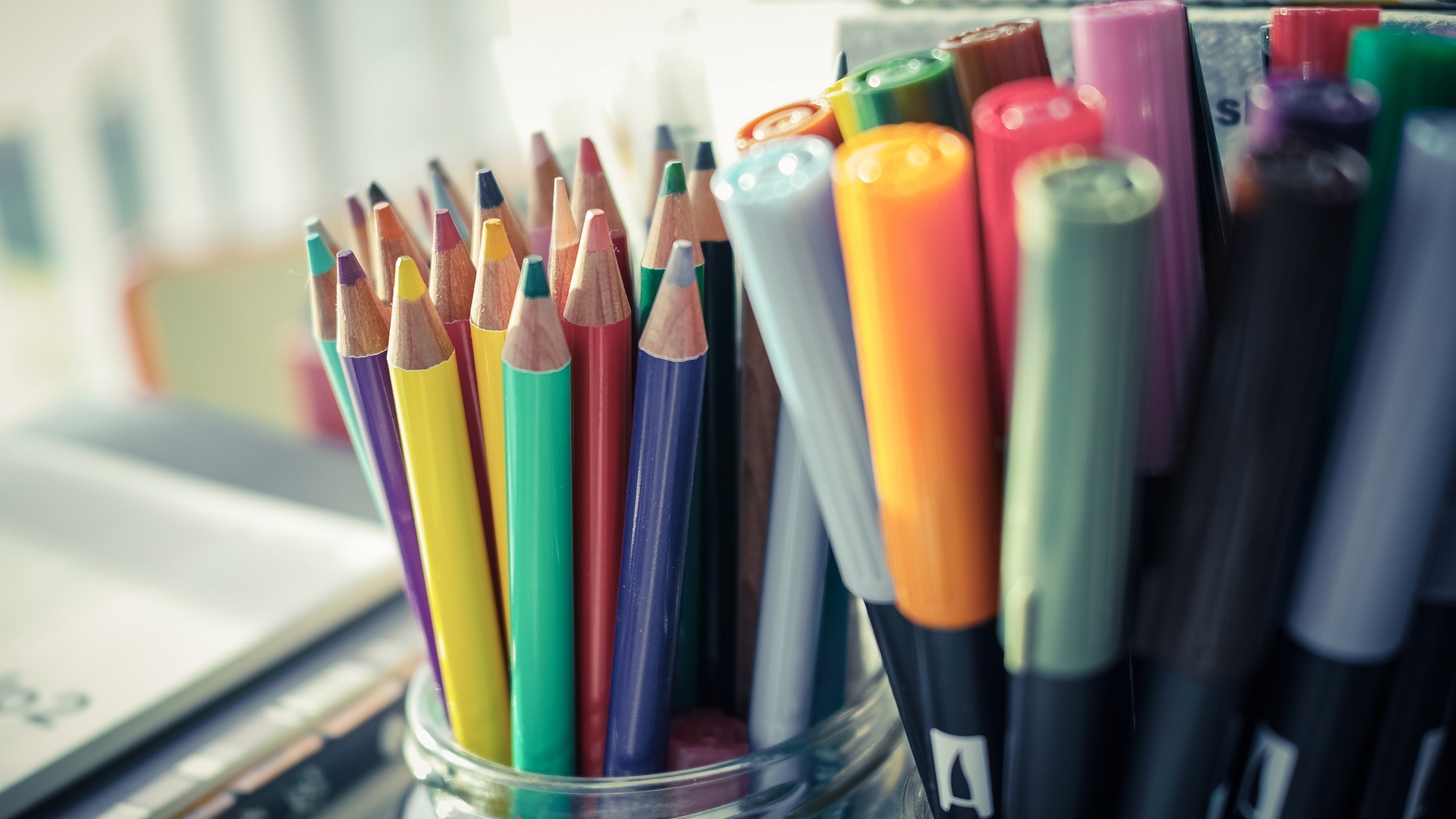 Download Colors Photography Pencil HD Wallpaper