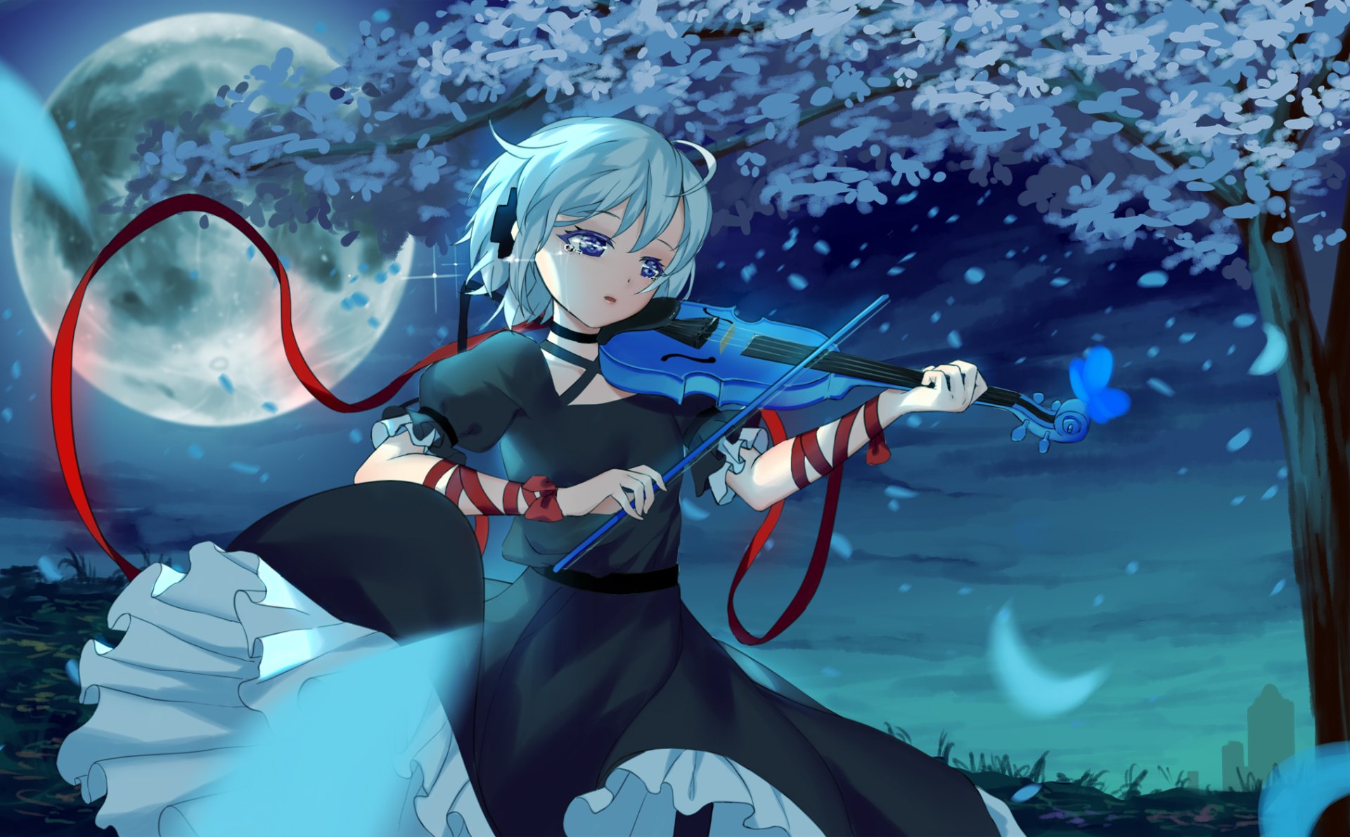 Kagari’s Moonlit Melody - HD Rewrite Anime Wallpaper