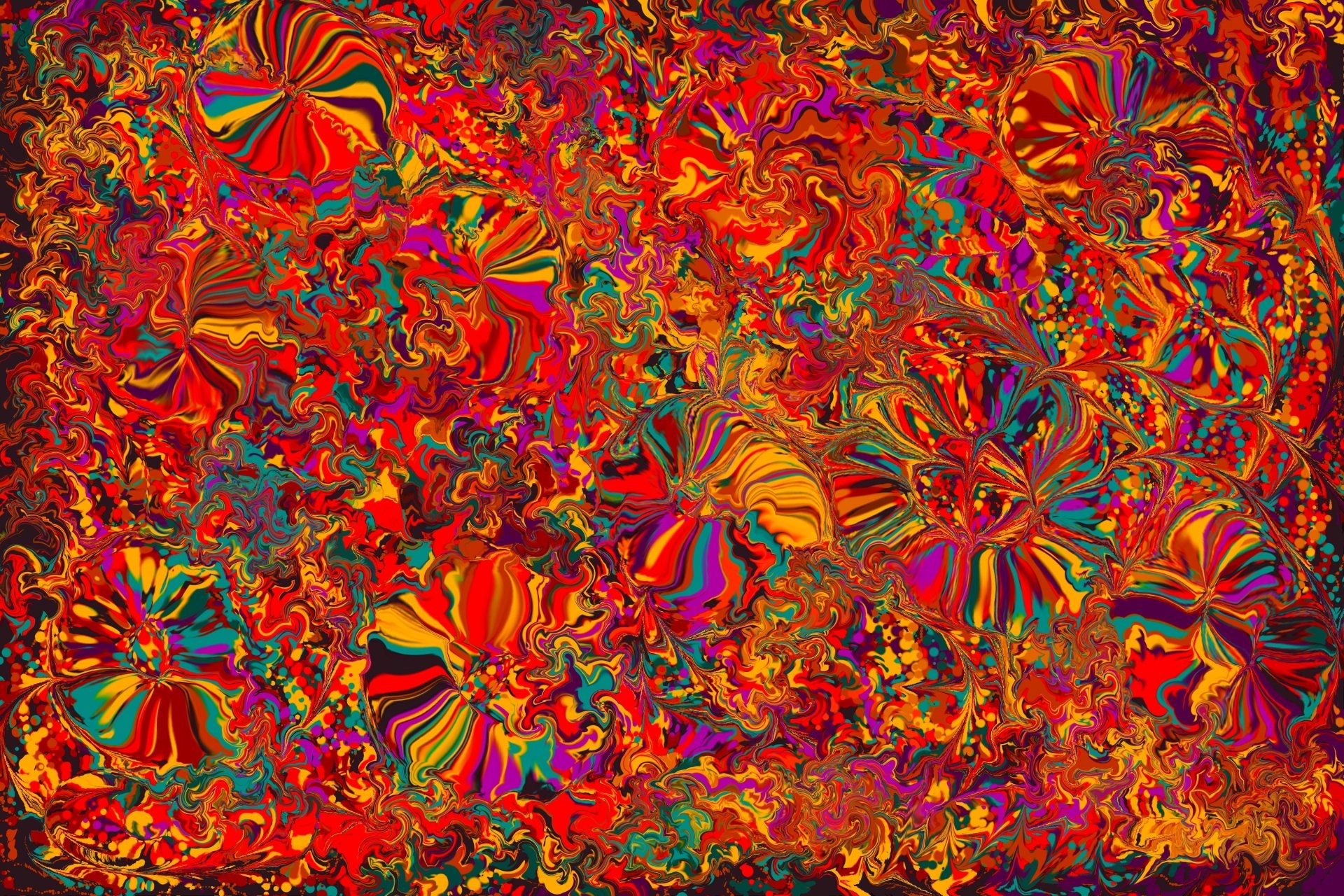 Download Yellow Red Orange (Color) Bright Abstract Colors HD Wallpaper