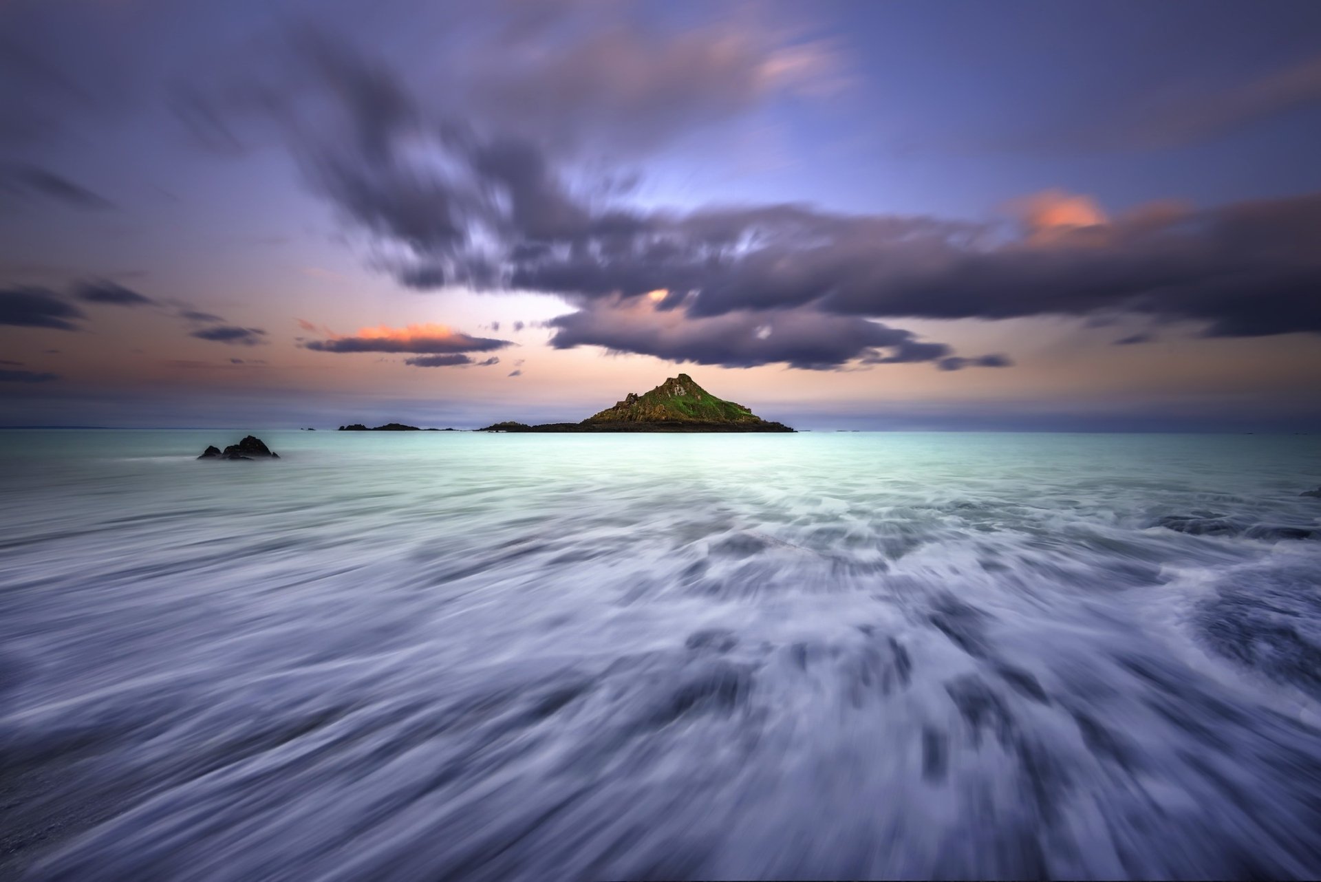 Download Cloud Horizon Ocean Nature Island HD Wallpaper | 2048x1367 ...