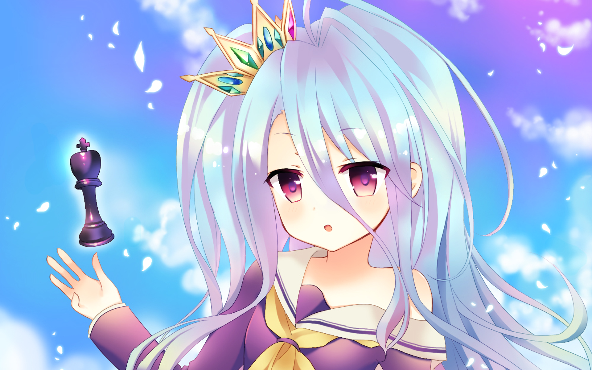 Download Shiro (No Game No Life) Anime No Game No Life HD Wallpaper