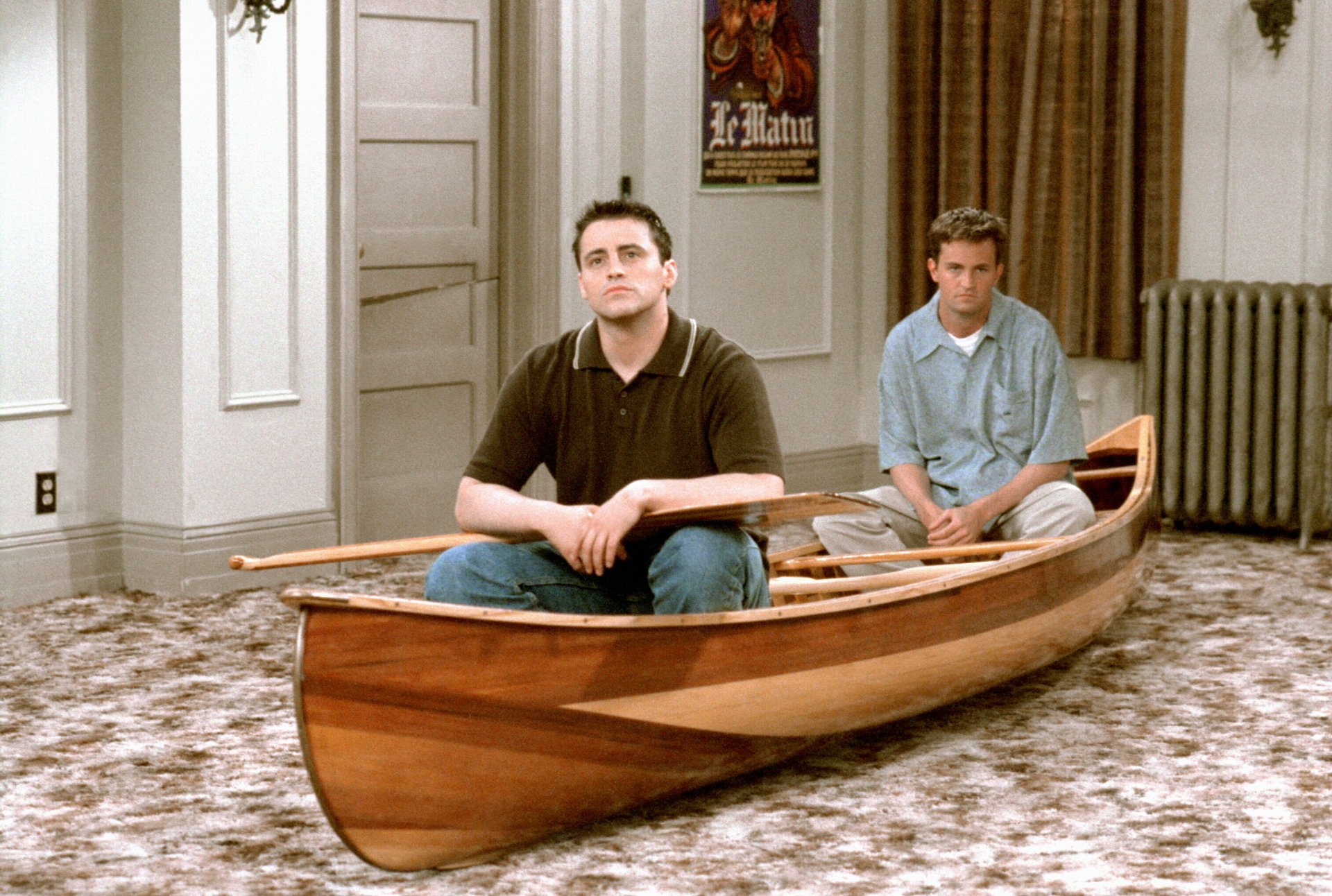 Friends TV Show Joey Chandler Canoe Scene HD Wallpaper 3024x2035