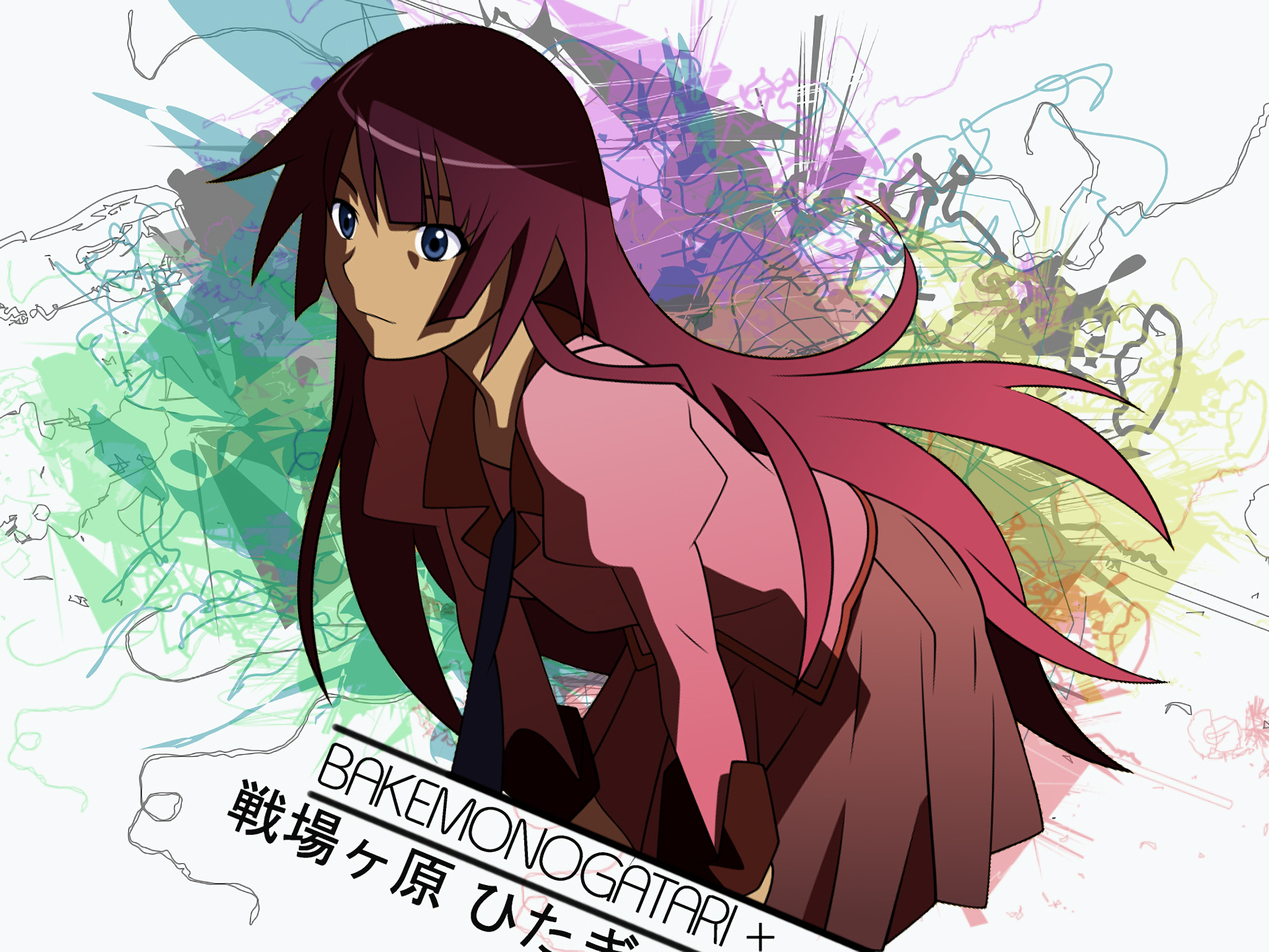 Download Hitagi Senjōgahara Anime Monogatari (Series) HD Wallpaper