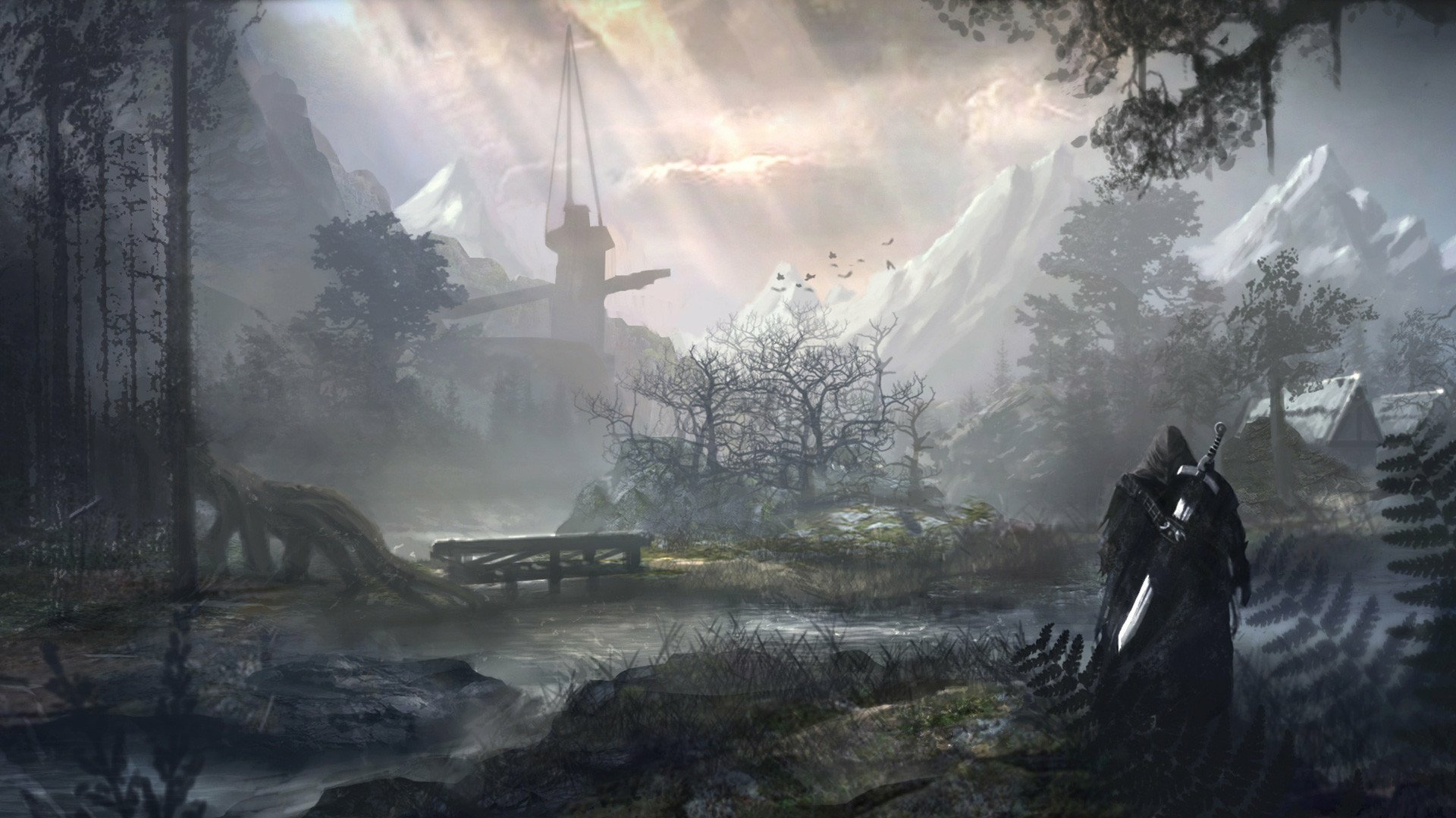 ELEX Warrior Landscape HD Wallpaper