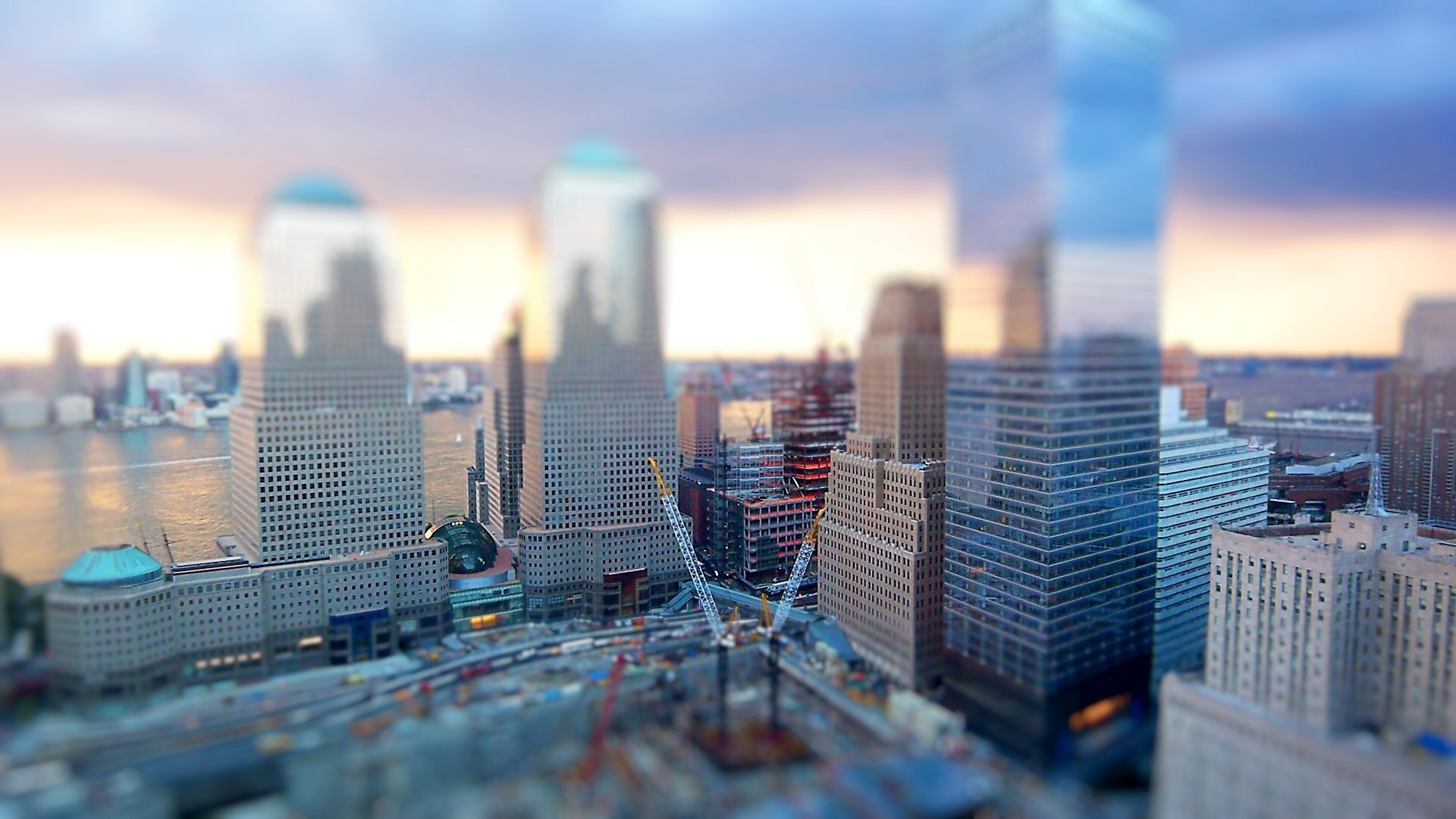 Download Building City Photography Tilt Shift HD Wallpaper