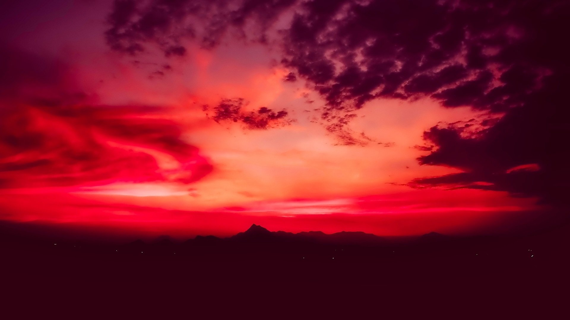 Download Evening Dusk Nature Cloud Sky Sunset HD Wallpaper